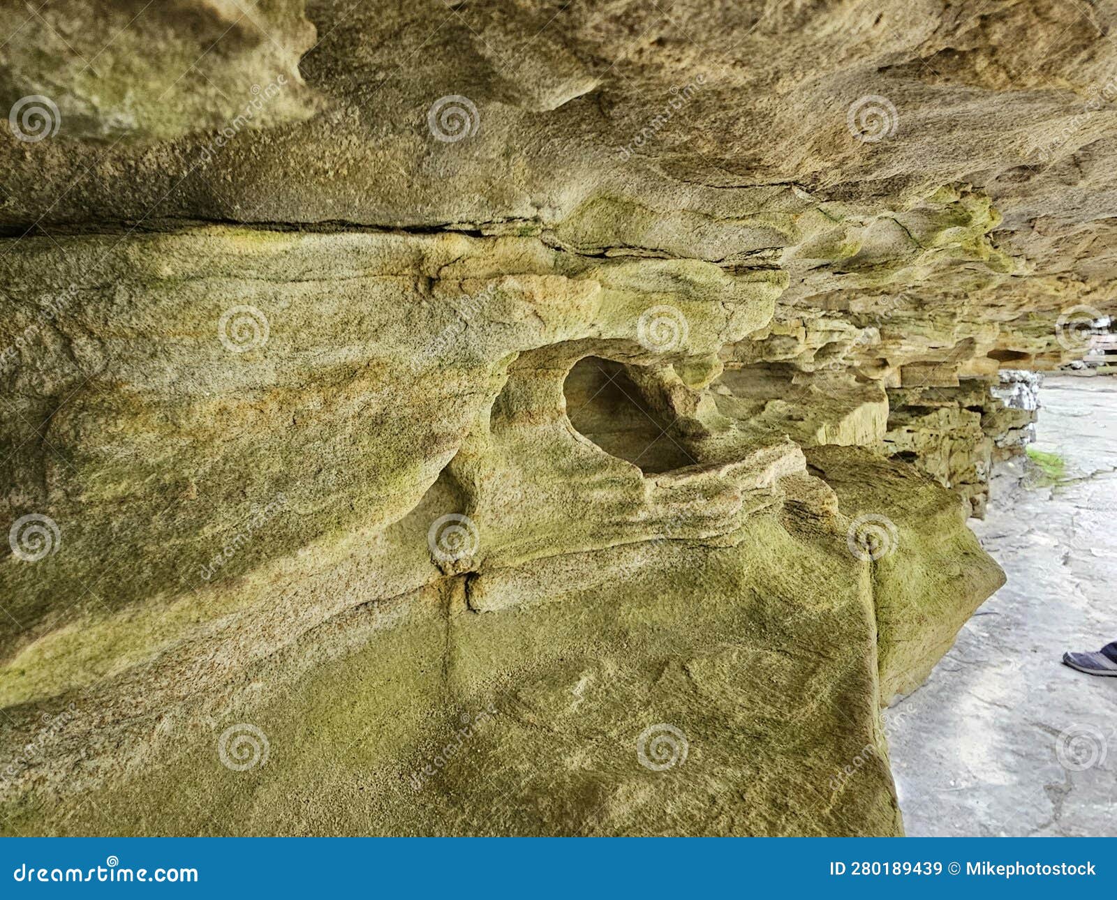 Limestone Wall of Ausable Chasm Canyon Stock Image - Image of wall ...