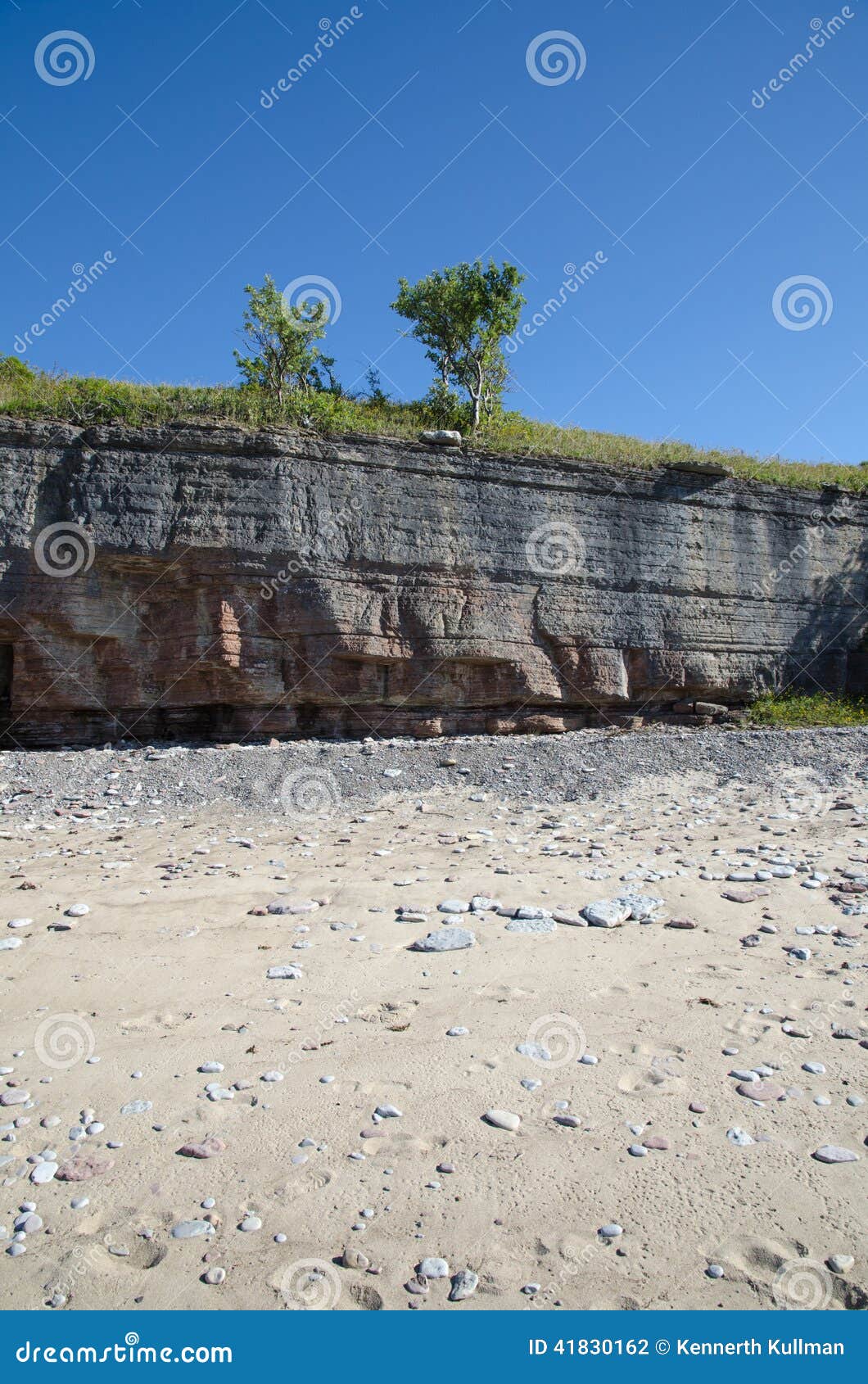 Limestone Cliffs at the Beach Stock Photo - Image of nature, oland ...