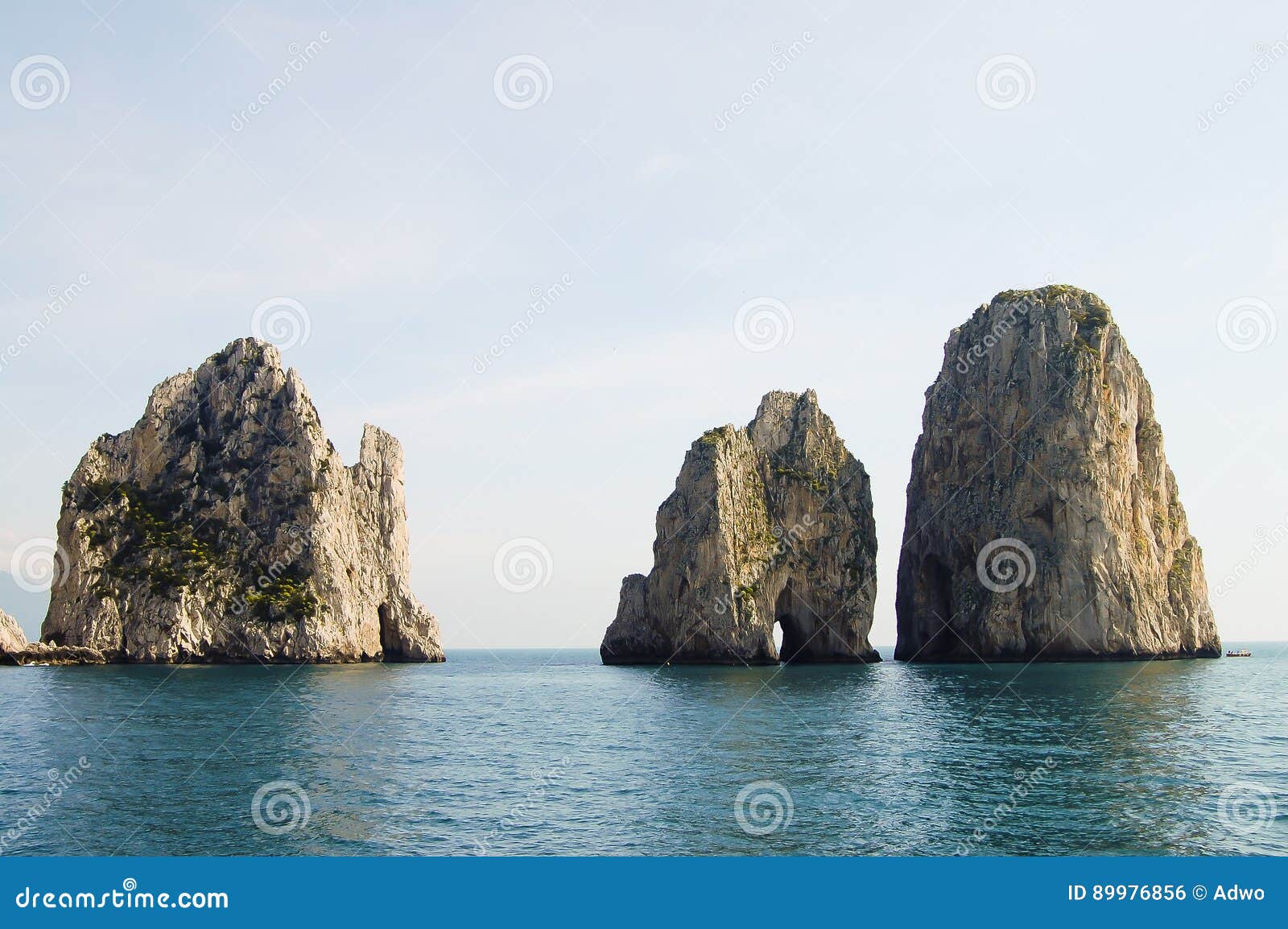 Limestone Cliffs - Capri Island - Italy Stock Photo - Image of reefs ...