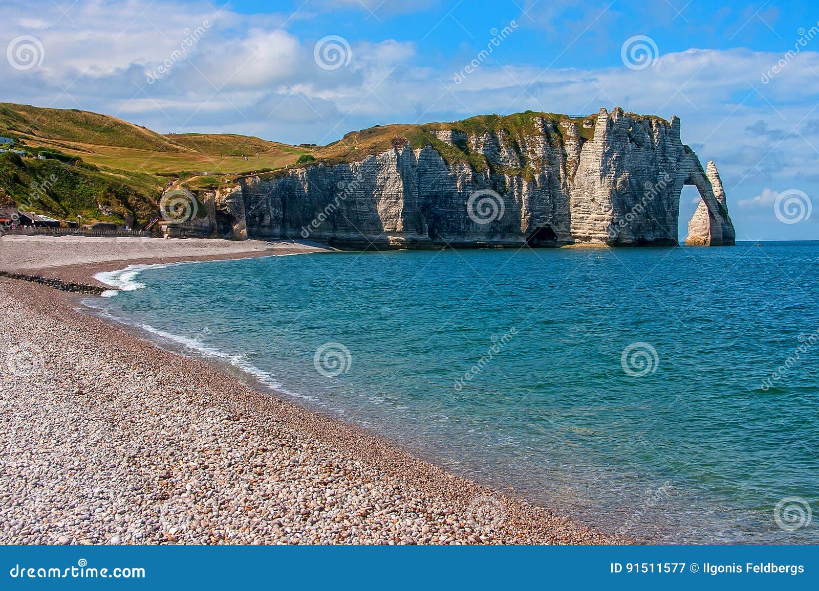 Limestone Cliffs of Etretat Stock Image - Image of mountain, heaven ...