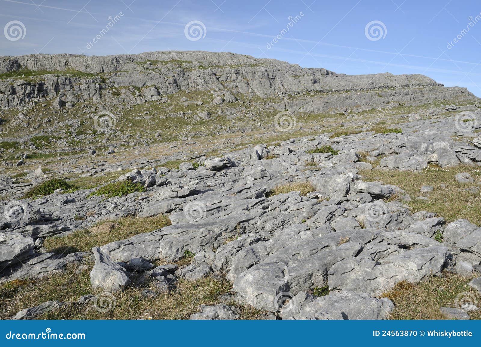 Limestone Cliffs Mullaghmore Stock Photo - Image of wilderness ...
