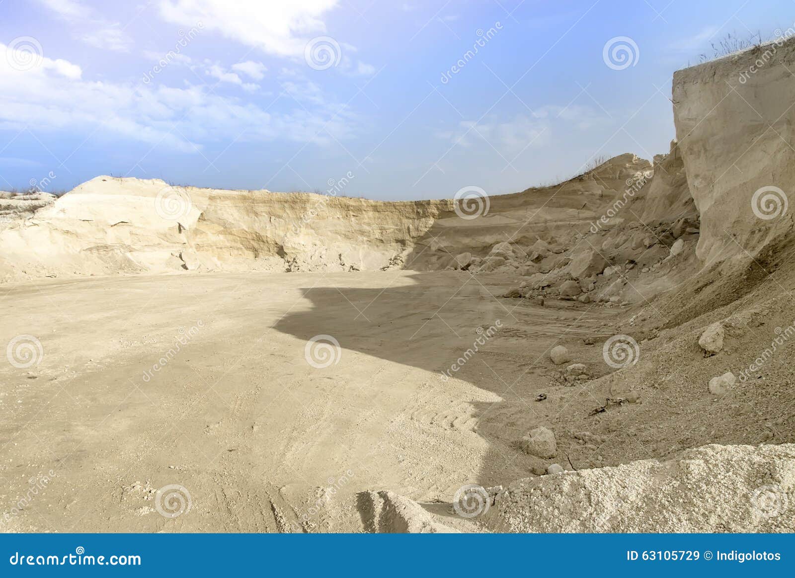 Limestone cliffs at quarry stock image. Image of view - 63105729