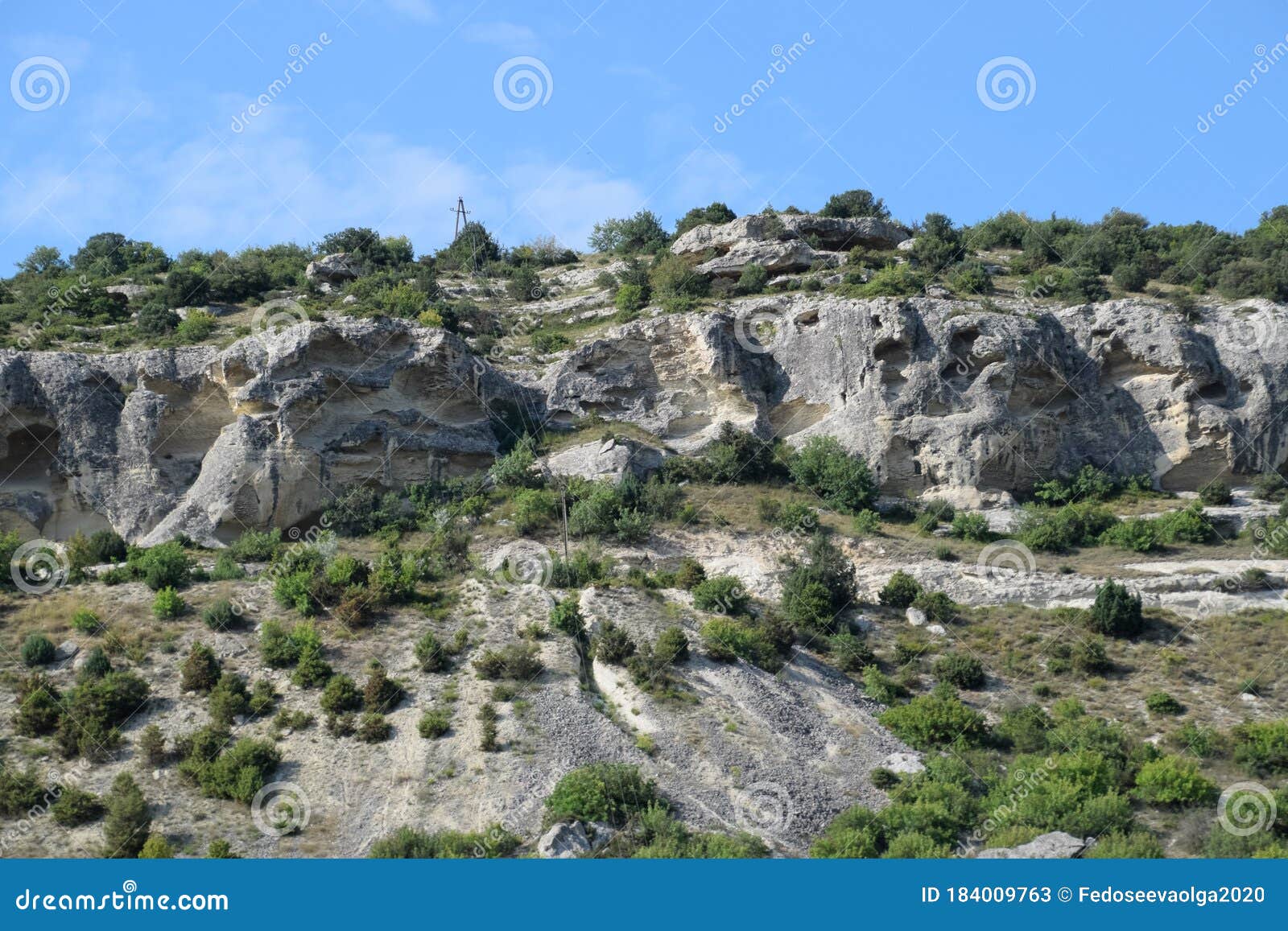 Limestone Cliffs with Sample of Material, Limestone Erosion in the ...