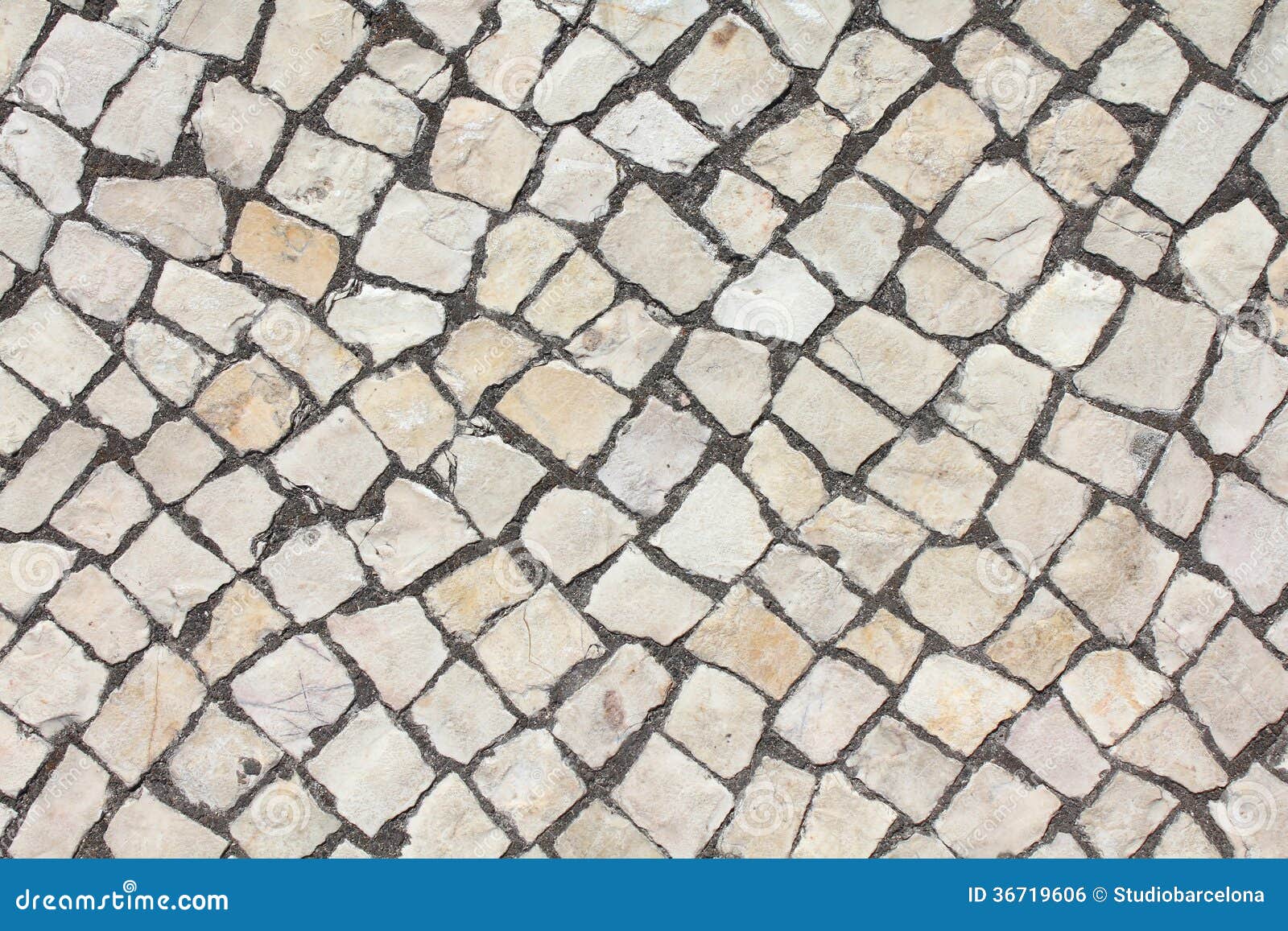 Limestone cobble texture stock photo. Image of tile, town - 36719606