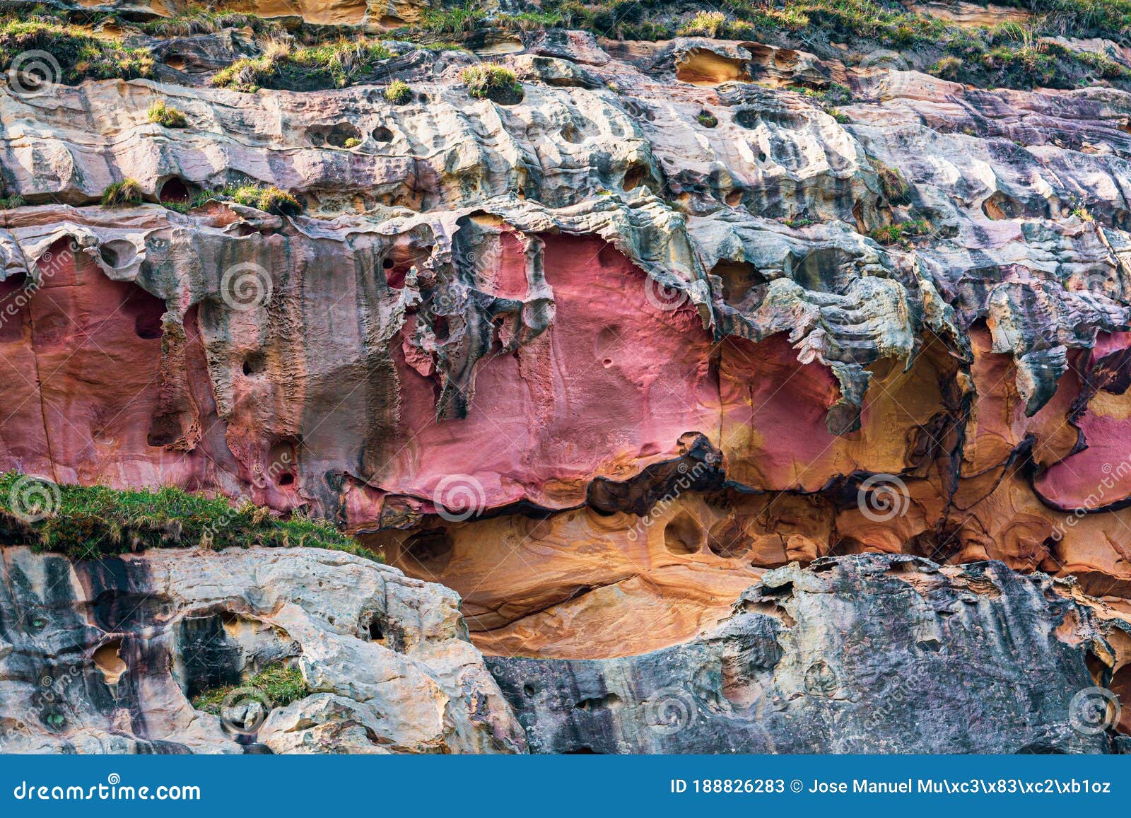 Limestone of Different Colours Stock Image - Image of brick, outdoors ...