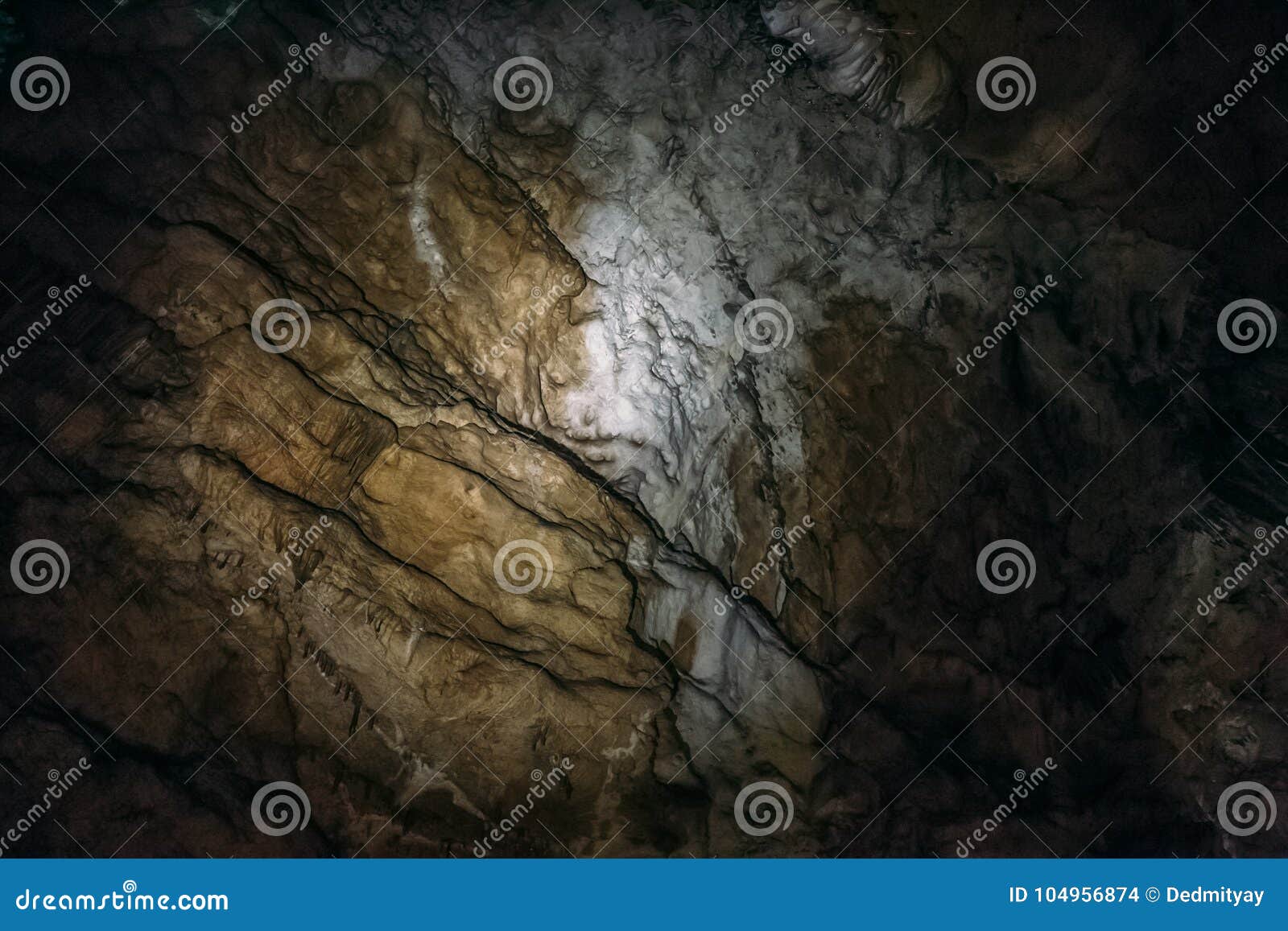 Limestone Formations Inside Underground Cave Stock Photo - Image of ...