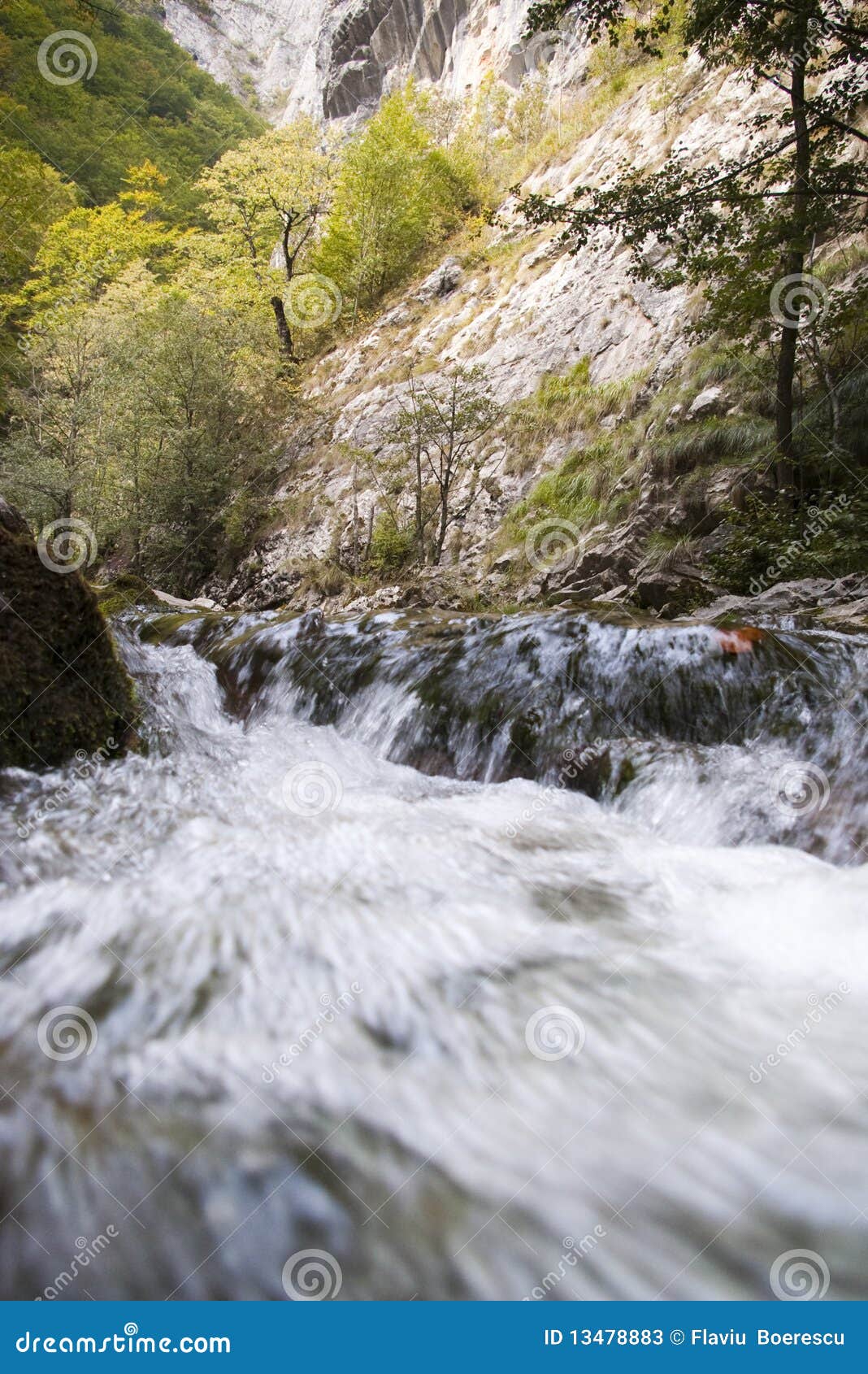 Limestone Gorge River in Mountains Stock Image - Image of nature ...