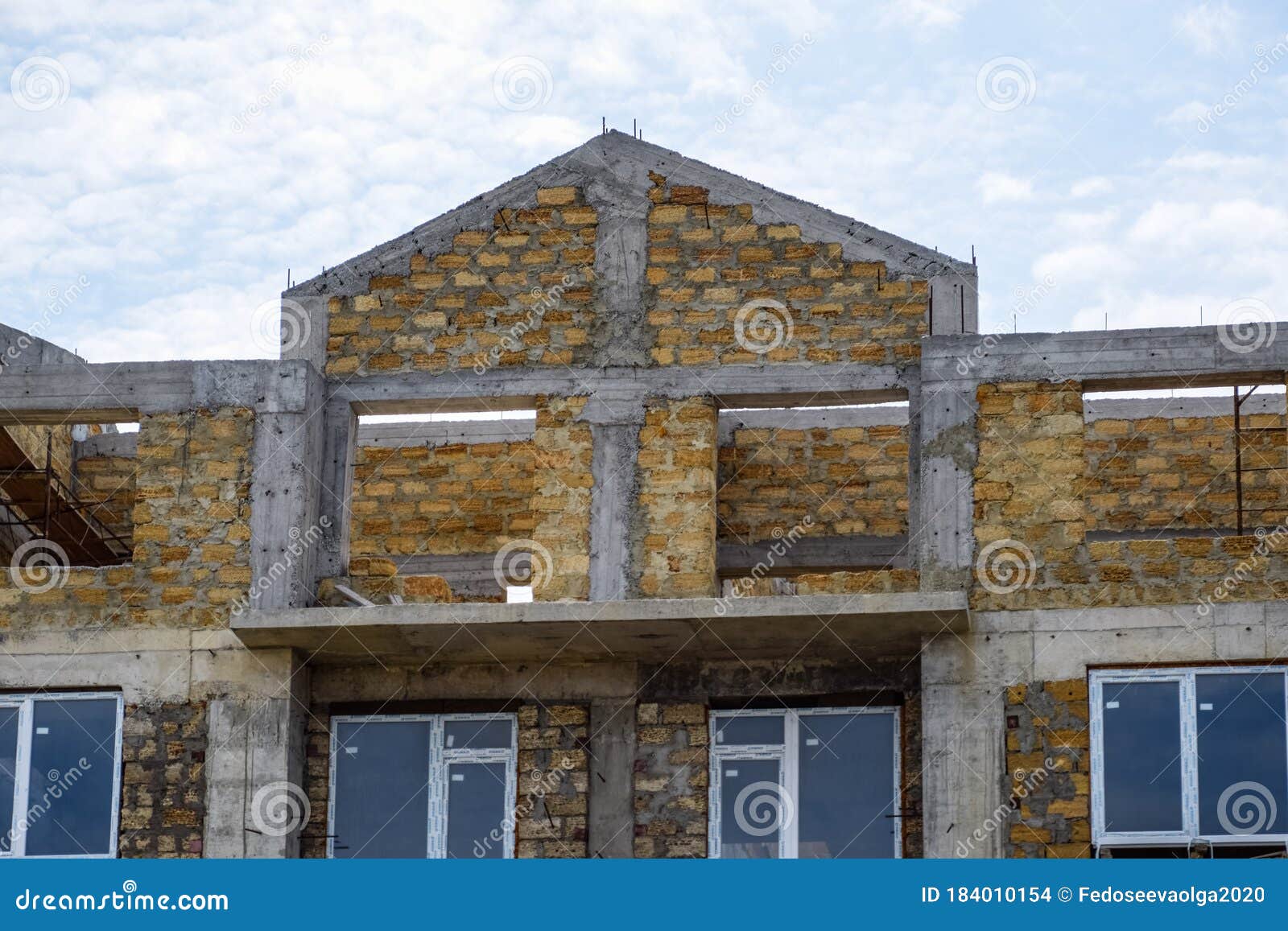Limestone Houses. Building Material is Limestone Stock Photo - Image of ...