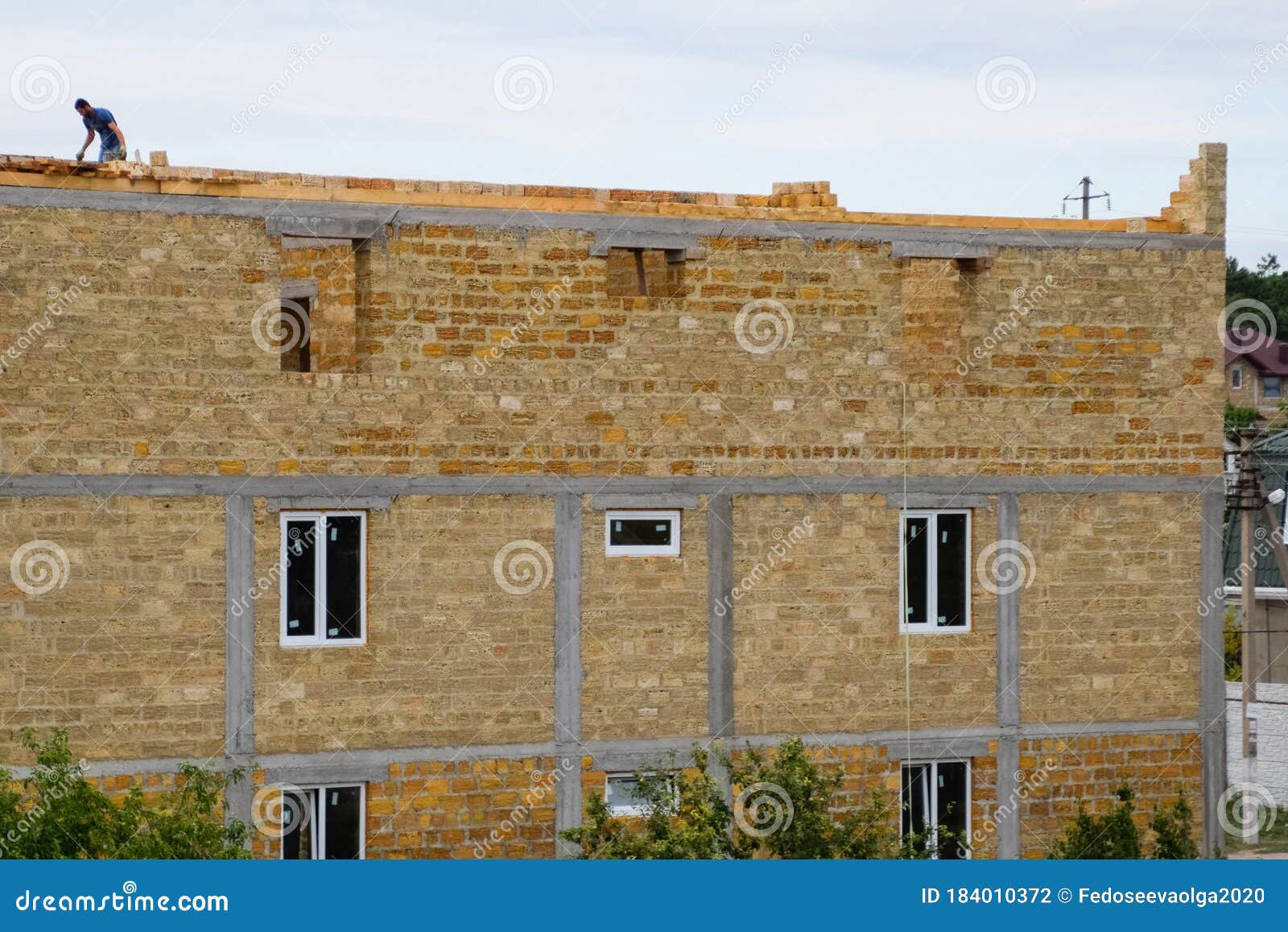 Limestone Houses. Building Material is Limestone Editorial Photography ...