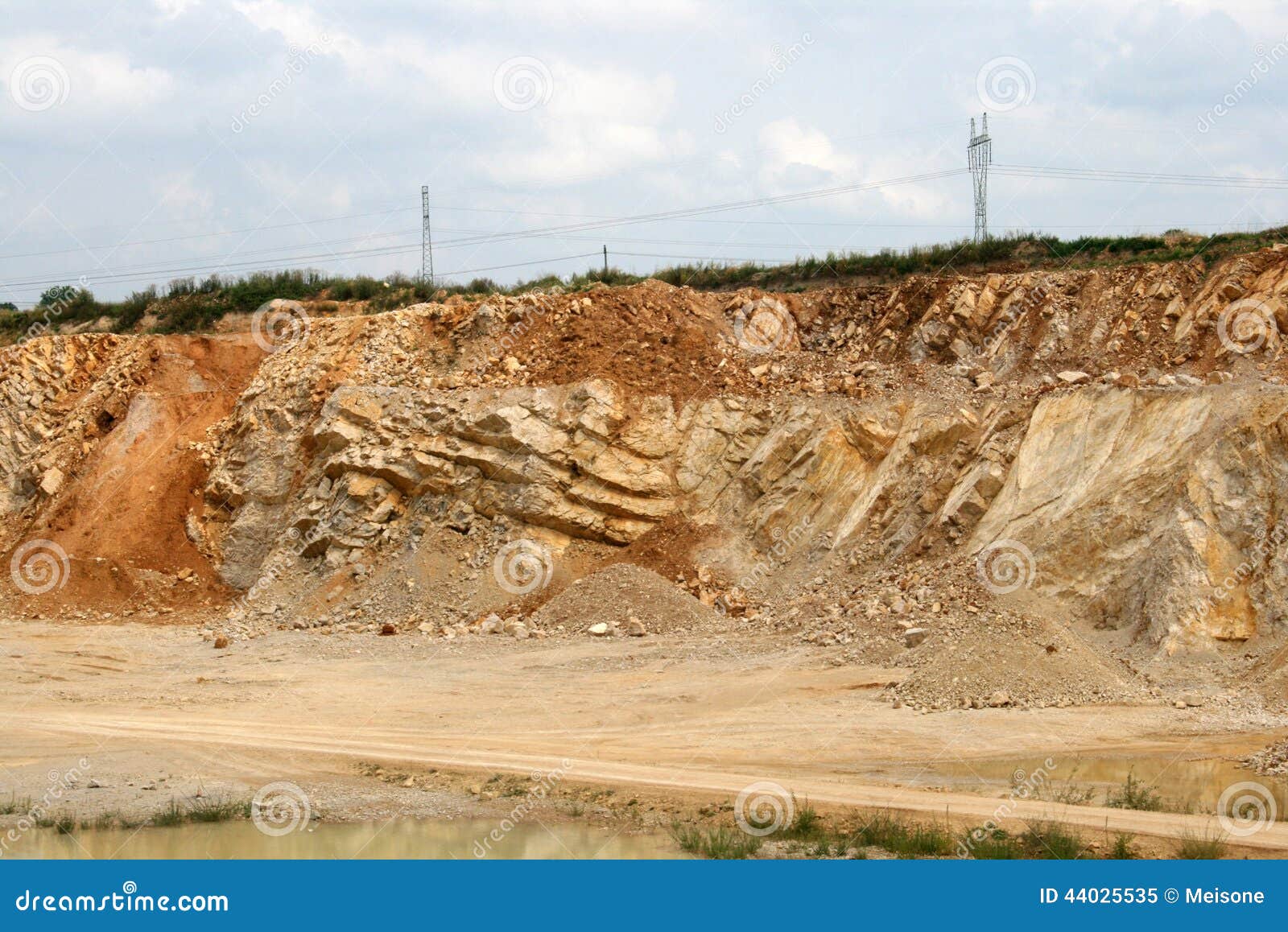 Limestone mine stock image. Image of environmental, large - 44025535