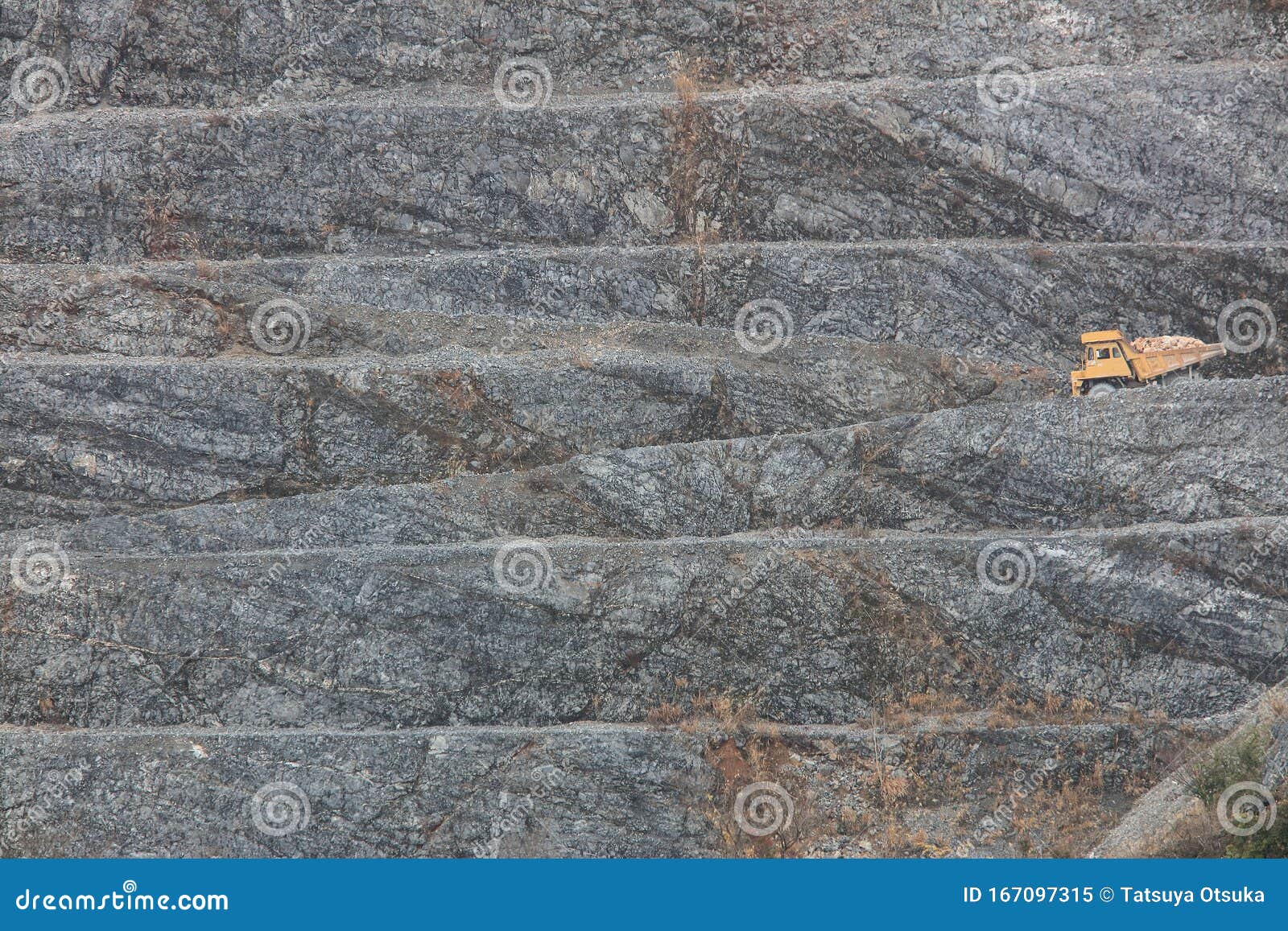 The Limestone Mine in Ogaki City,Japan Stock Image - Image of quarry ...