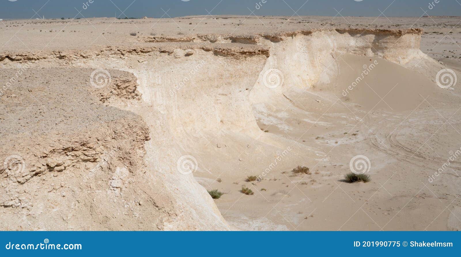 Limestone Mountain Formation in Zekreet Desert, Qatar. Qatar Landscape ...