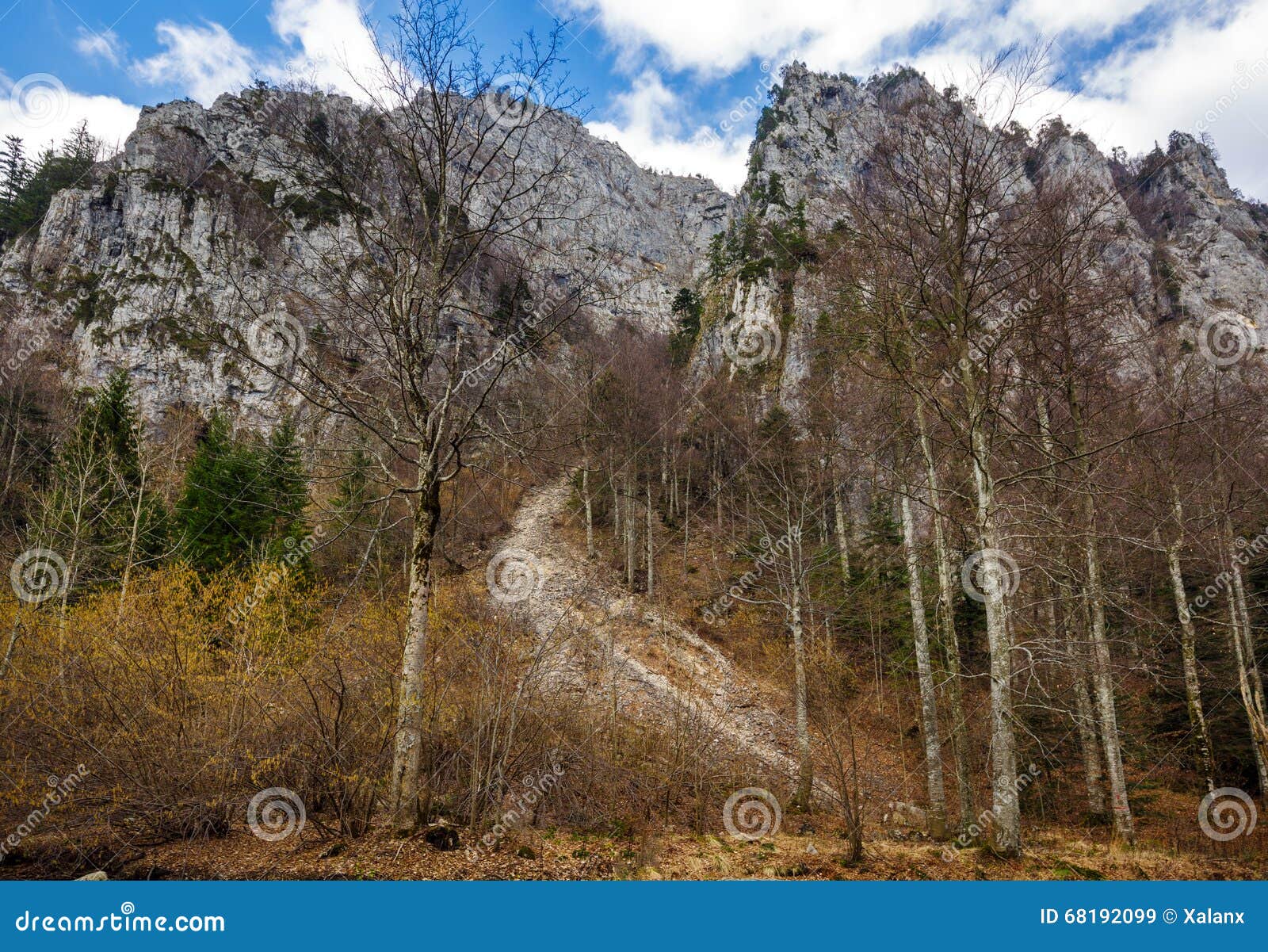Limestone Mountains and Forest Stock Image - Image of massif, green ...