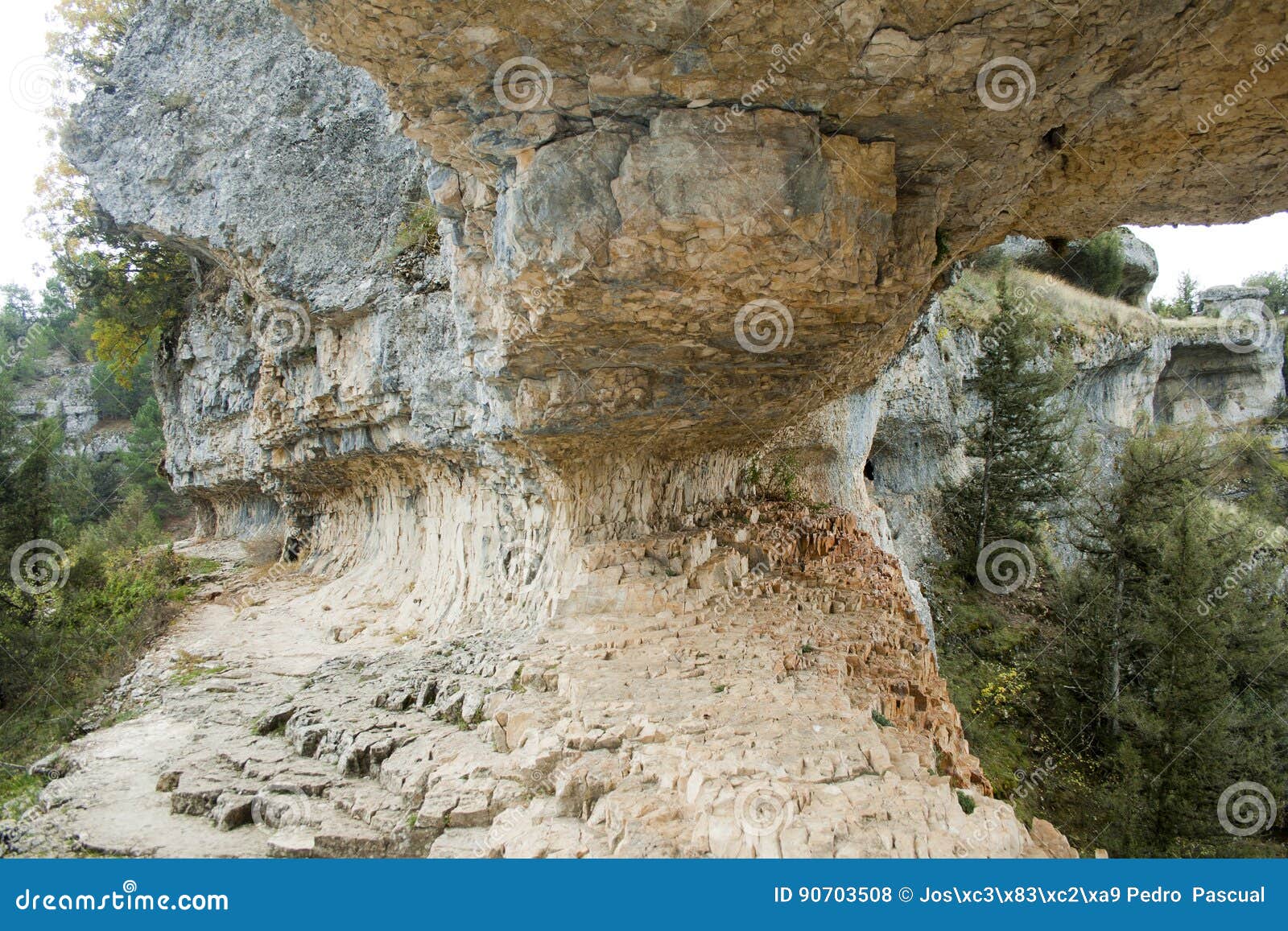 Limestone natural window. stock photo. Image of scenic - 90703508