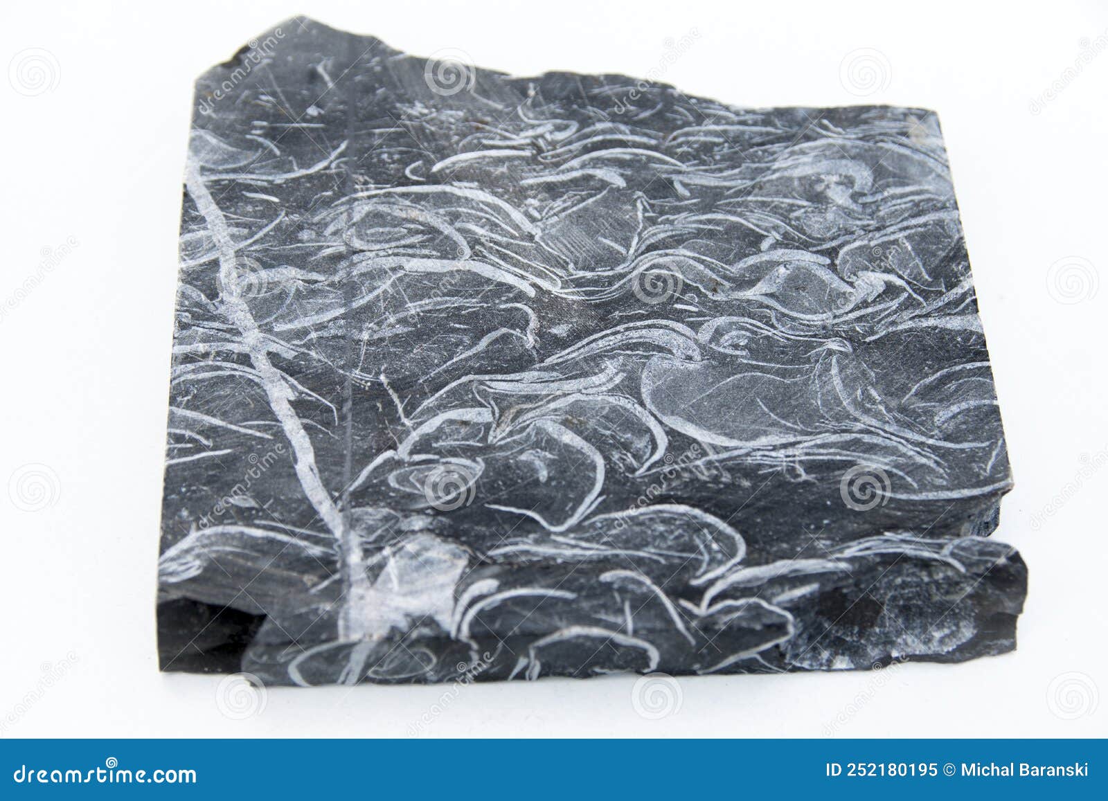 Limestone Over White Background Stock Image - Image of object, rock ...