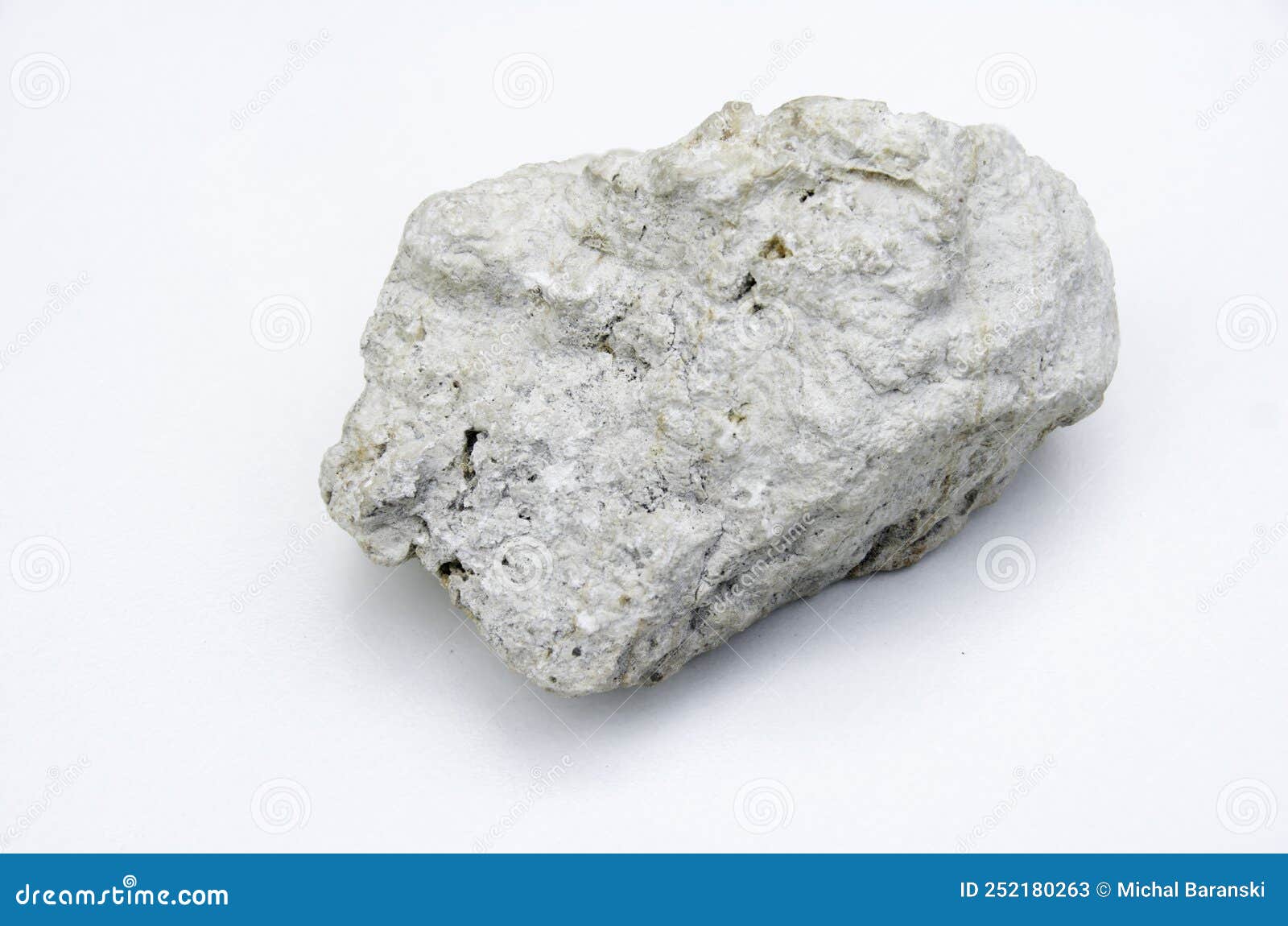 Limestone Over White Background Stock Image - Image of background, rock ...