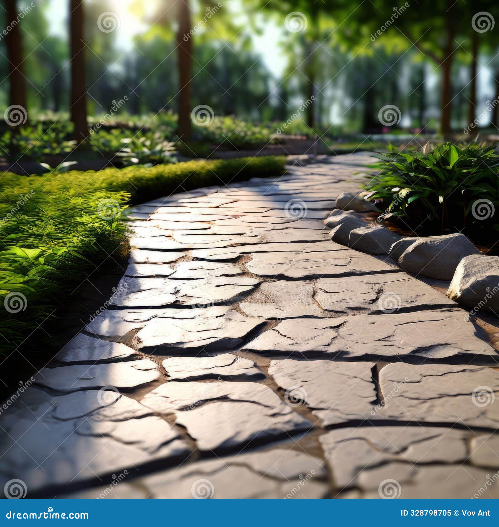 Limestone Pathway a Surface Constructed with Limestone Block or Stock ...