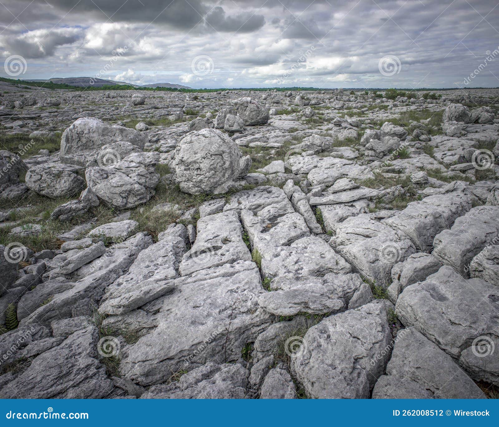 Limestone Pavement, the Burren, County Clare, Ireland Stock Photo ...