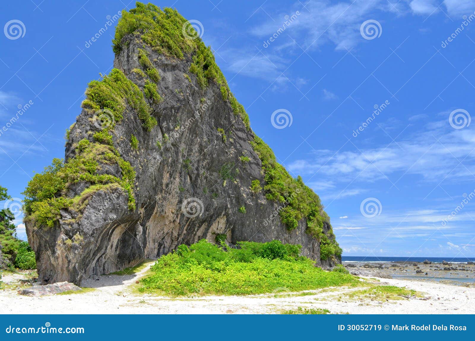 Limestone in Northern Samar, Philippines Stock Image - Image of blue ...