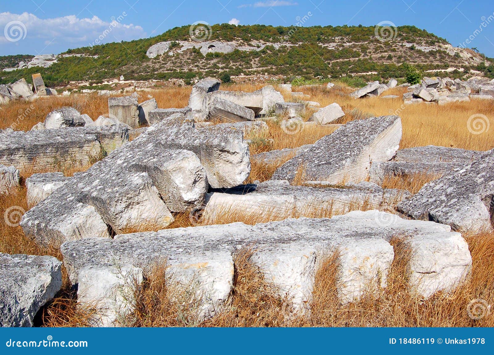 Limestone in quarry stock image. Image of granite, stone - 18486119
