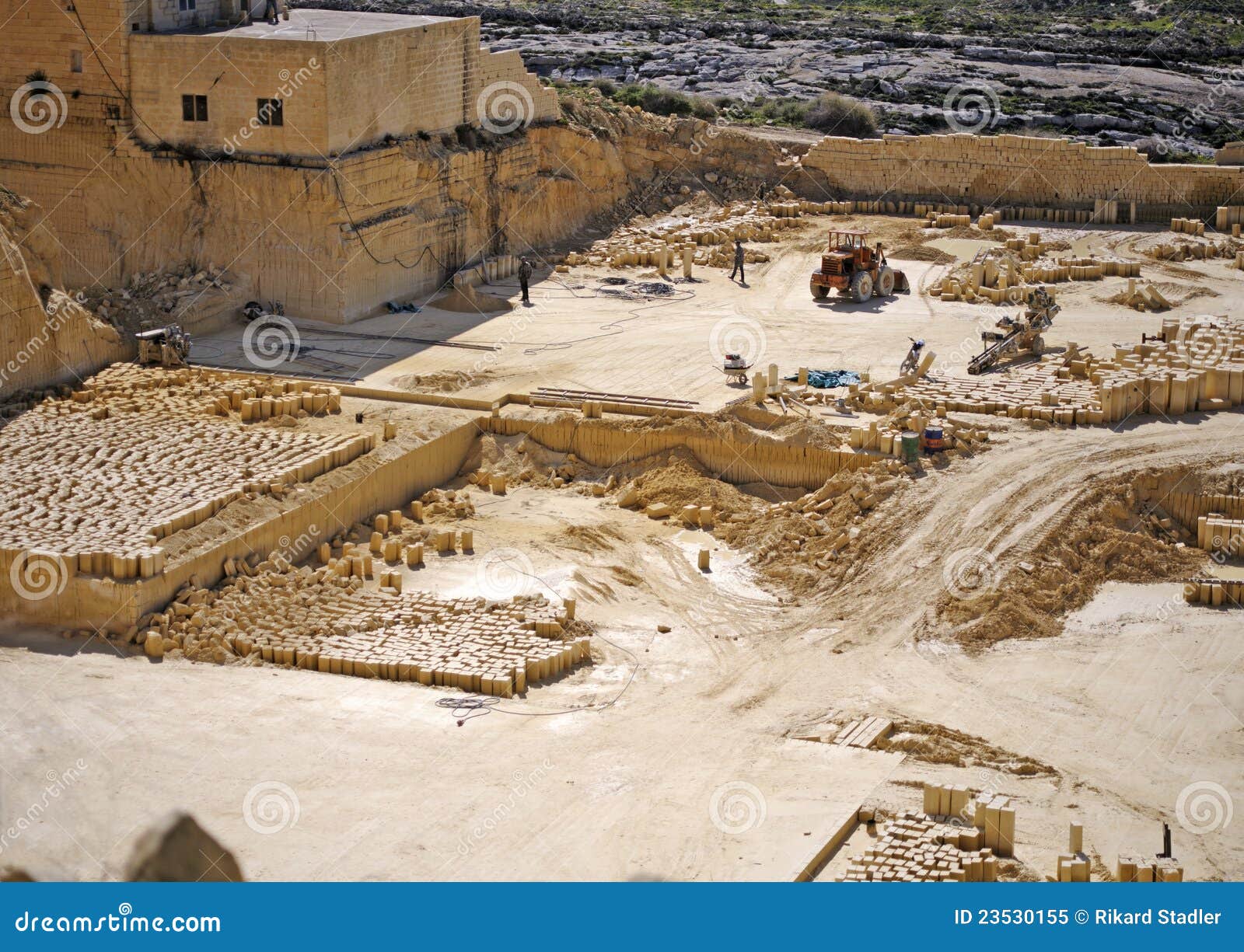 Limestone Quarry stock image. Image of life, growth, soil - 23530155
