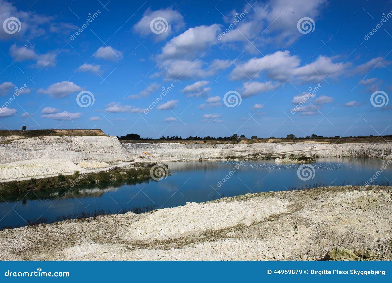 Limestone quarry. stock image. Image of september, faxe - 44959879