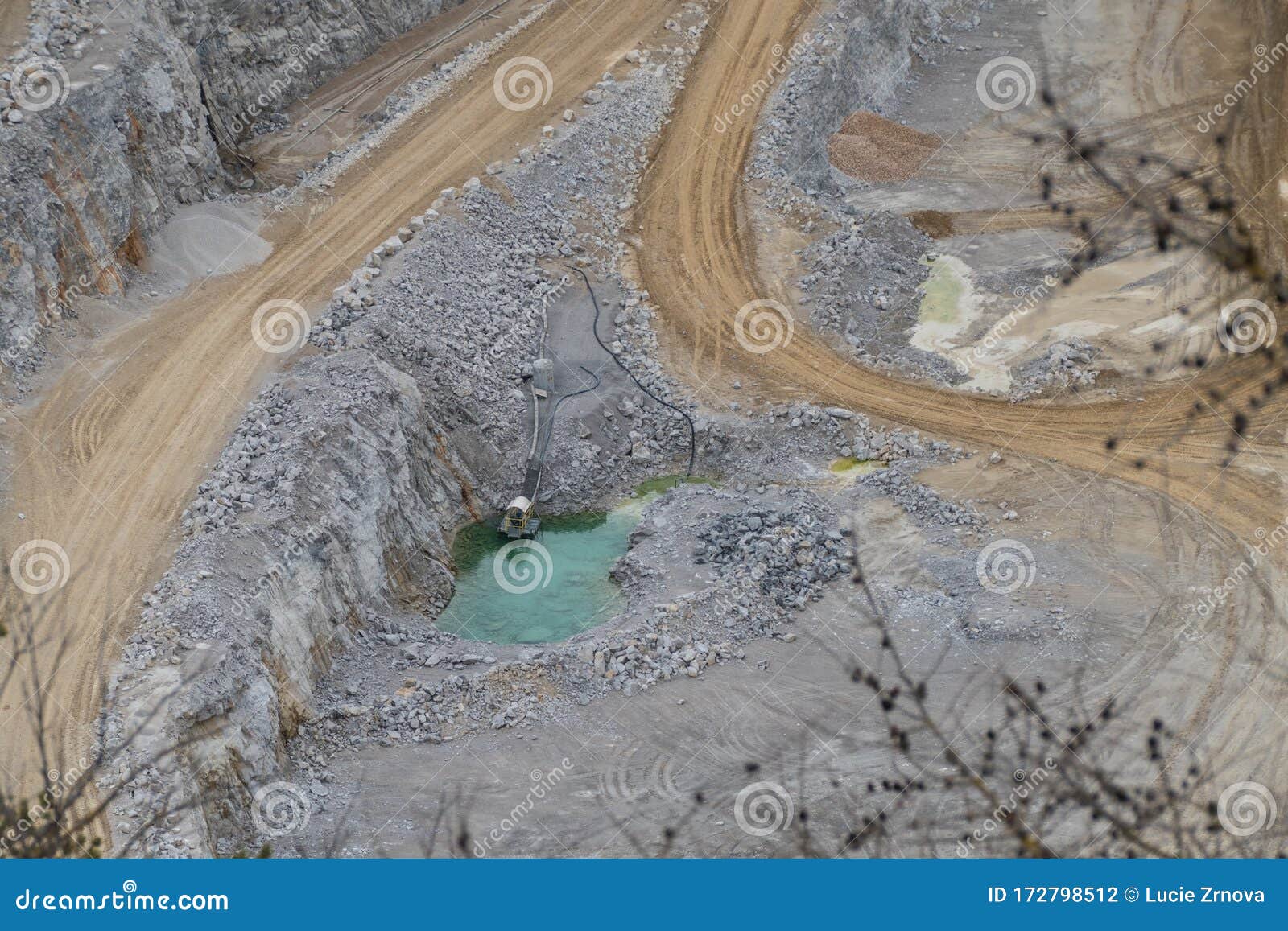 Limestone Quarry in the Czech Karst Area Stock Photo - Image of alqueva ...