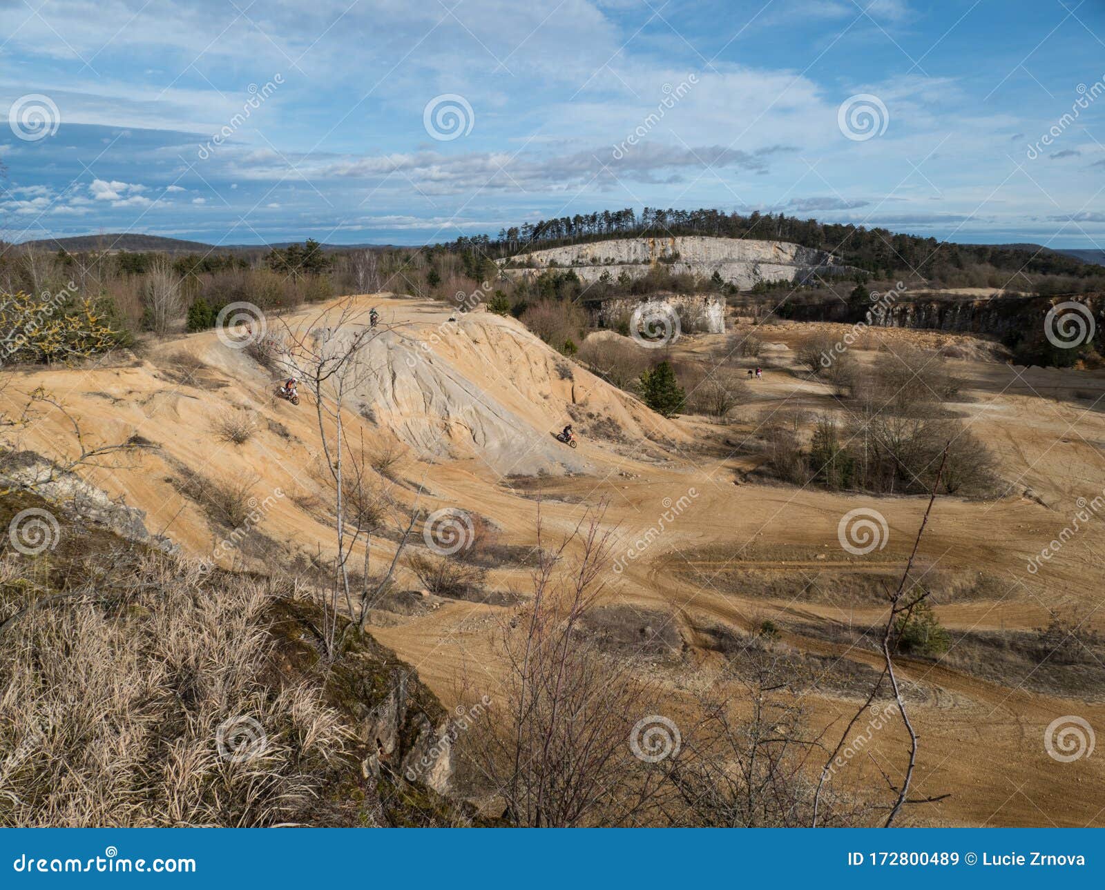 Limestone Quarry in the Czech Karst Area Stock Image - Image of energy ...