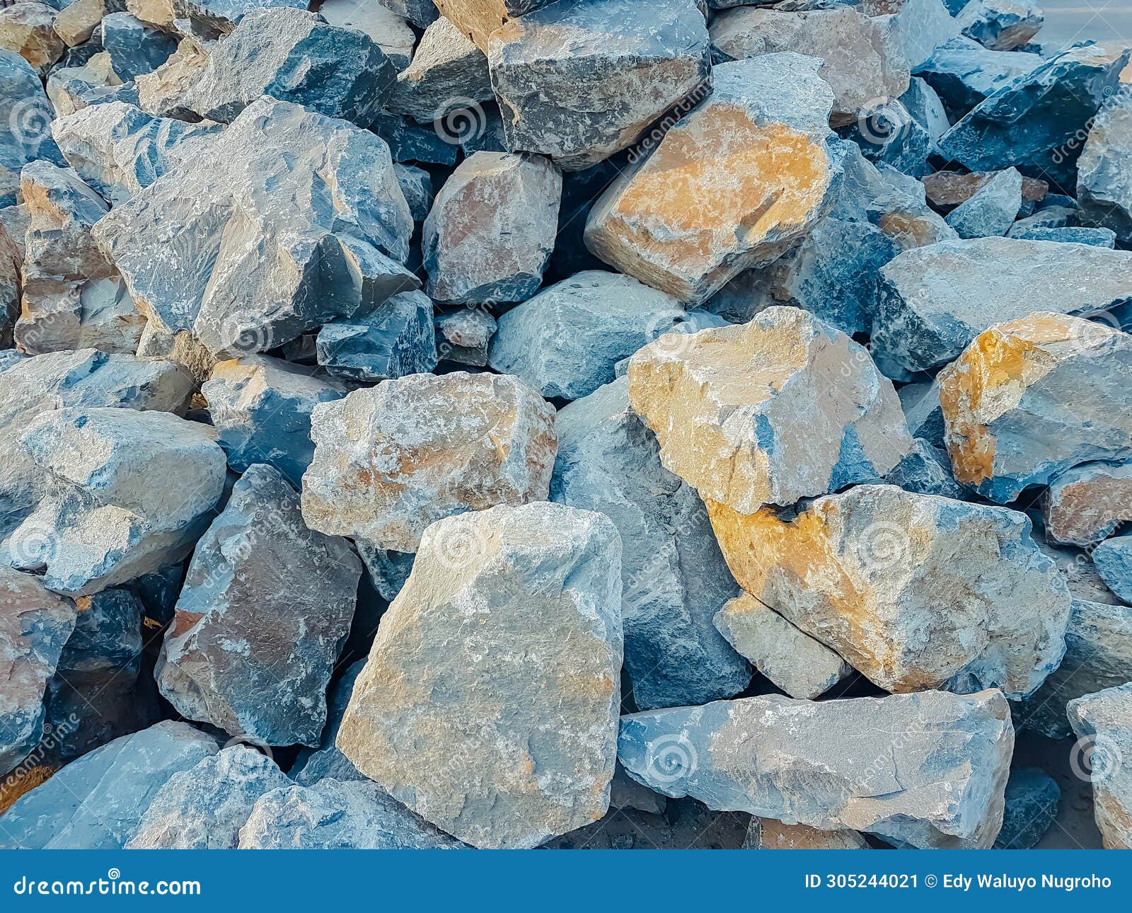 Rock for Raw Material in the Construction Industry Stock Image - Image ...