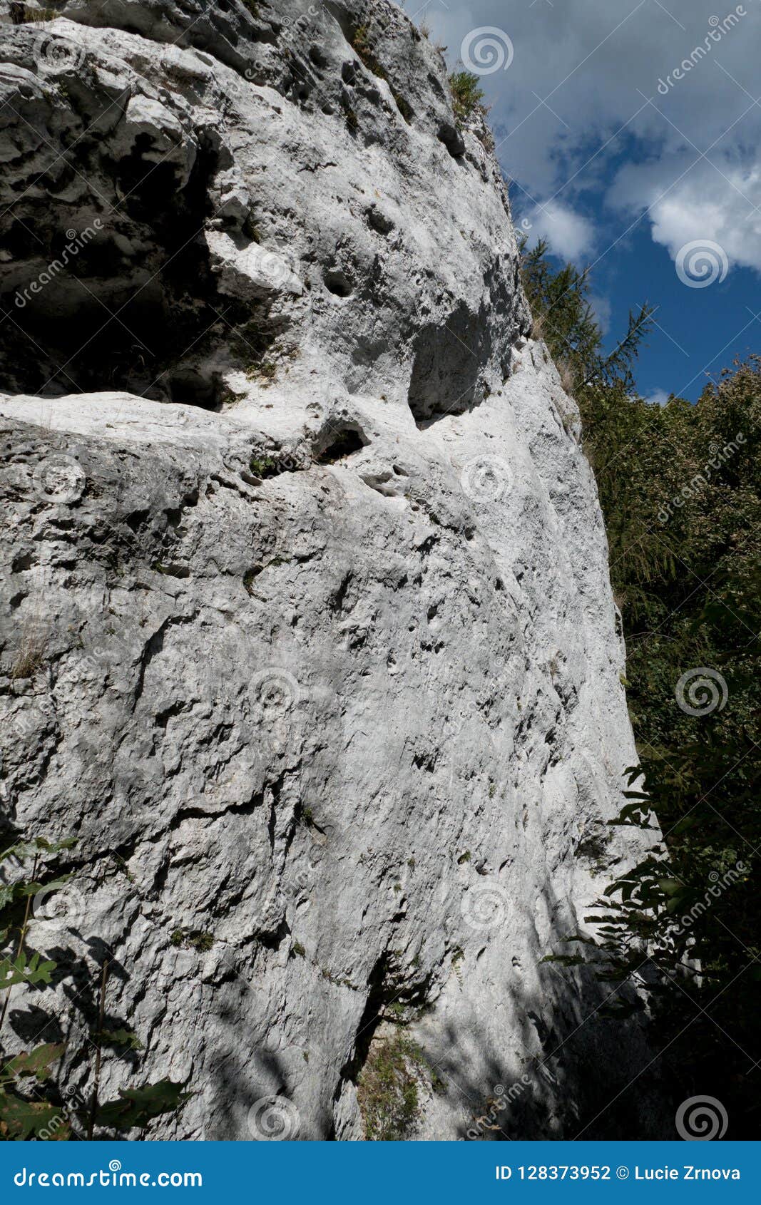Limestone Rock Tower in Natural Park Stock Photo - Image of europe ...