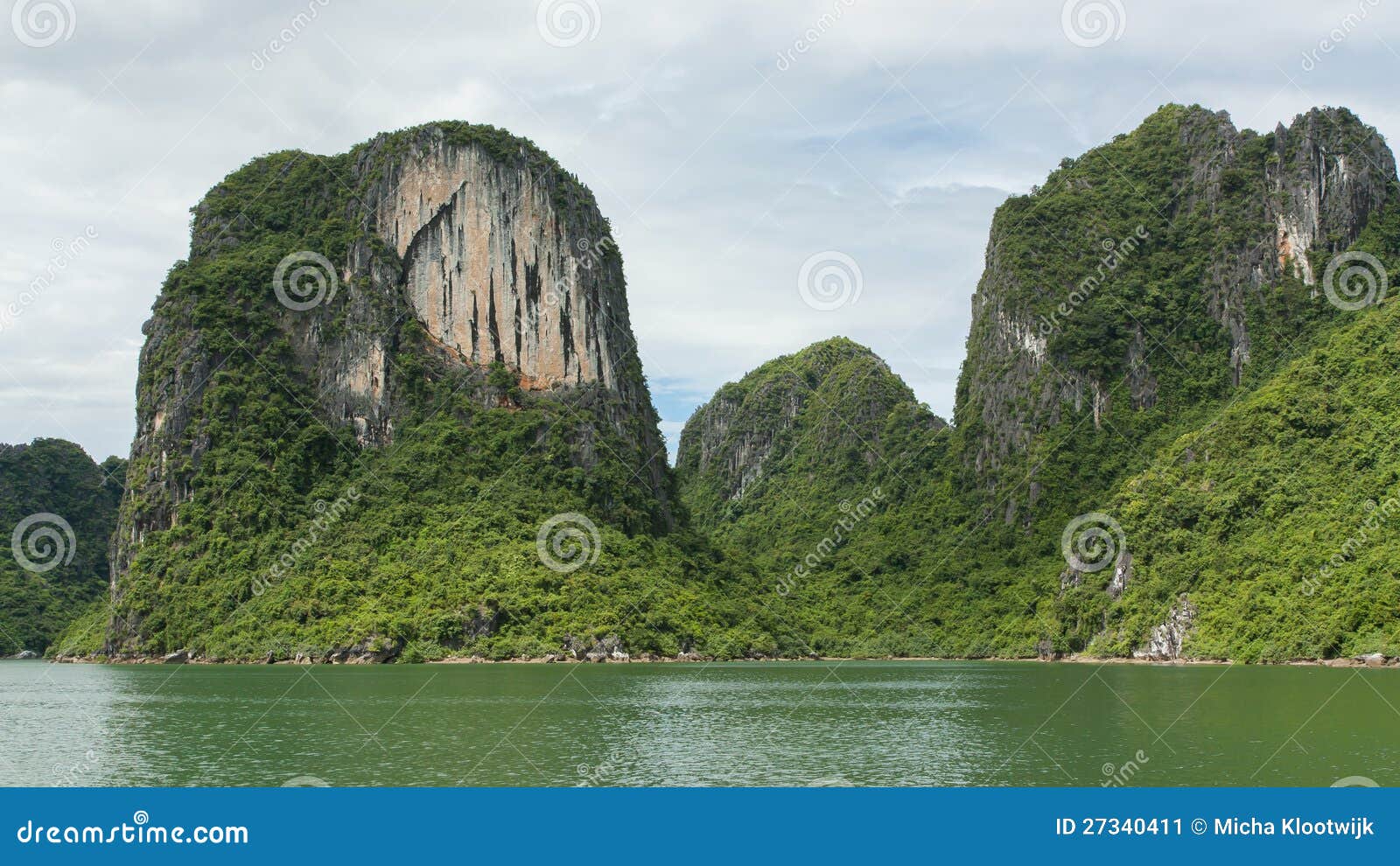 Limestone Rocks in Halong Bay, Vietnam Stock Image - Image of beautiful ...