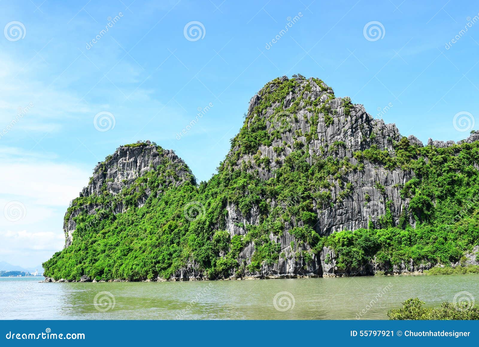 Limestone Rocks in Halong Bay, Vietnam Stock Image - Image of halong ...