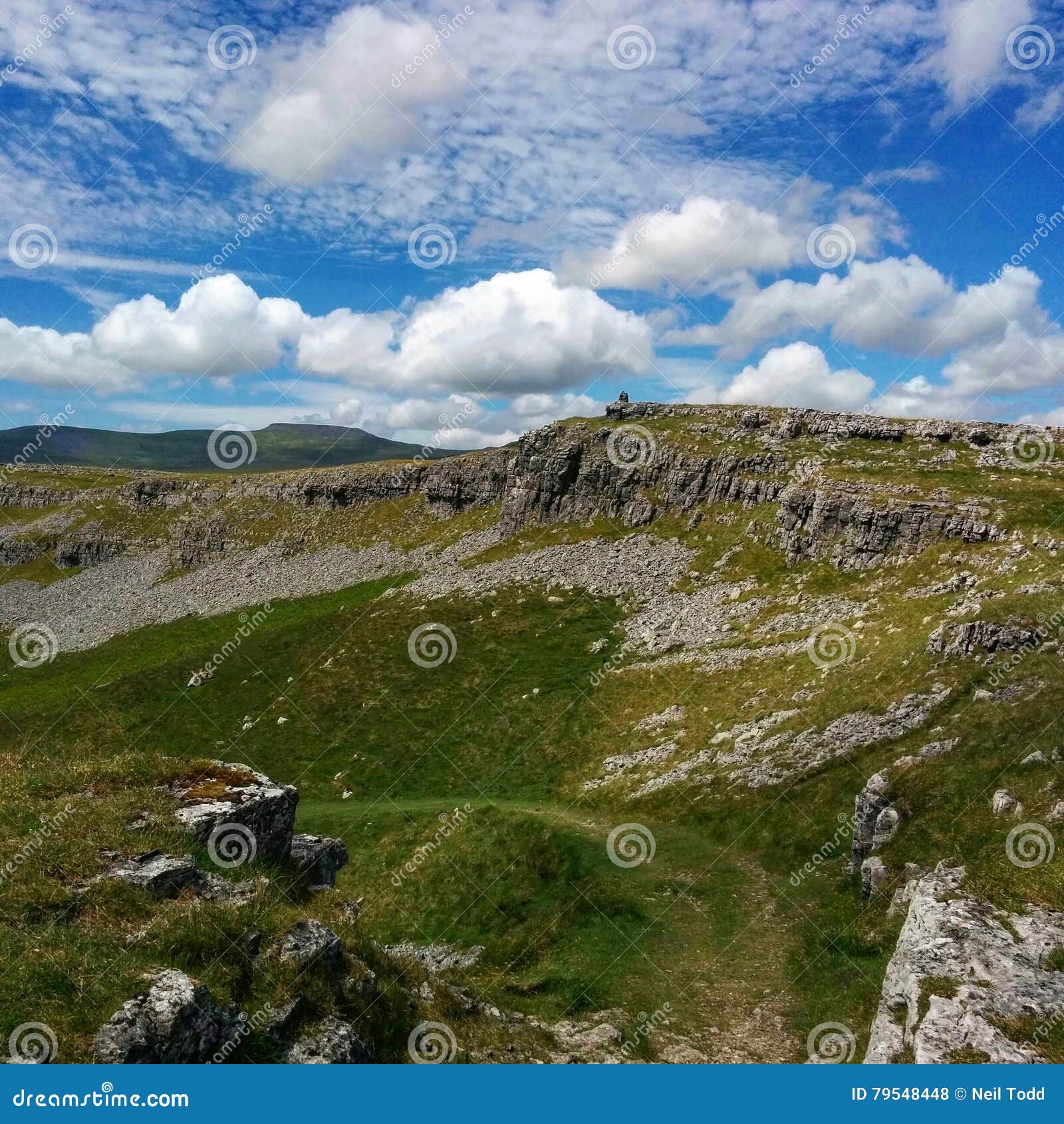 Limestone Scenery in the Yorkshire Dales Stock Photo - Image of dales ...