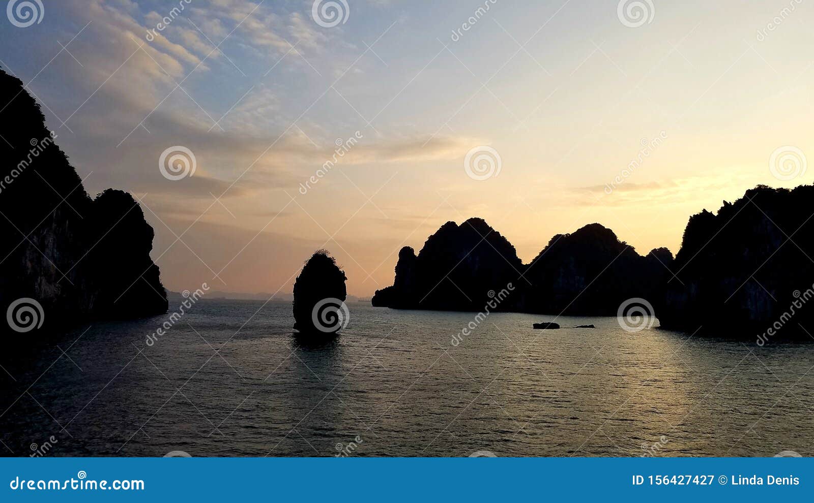 Limestone in the sea stock image. Image of sunset, limestone - 156427427