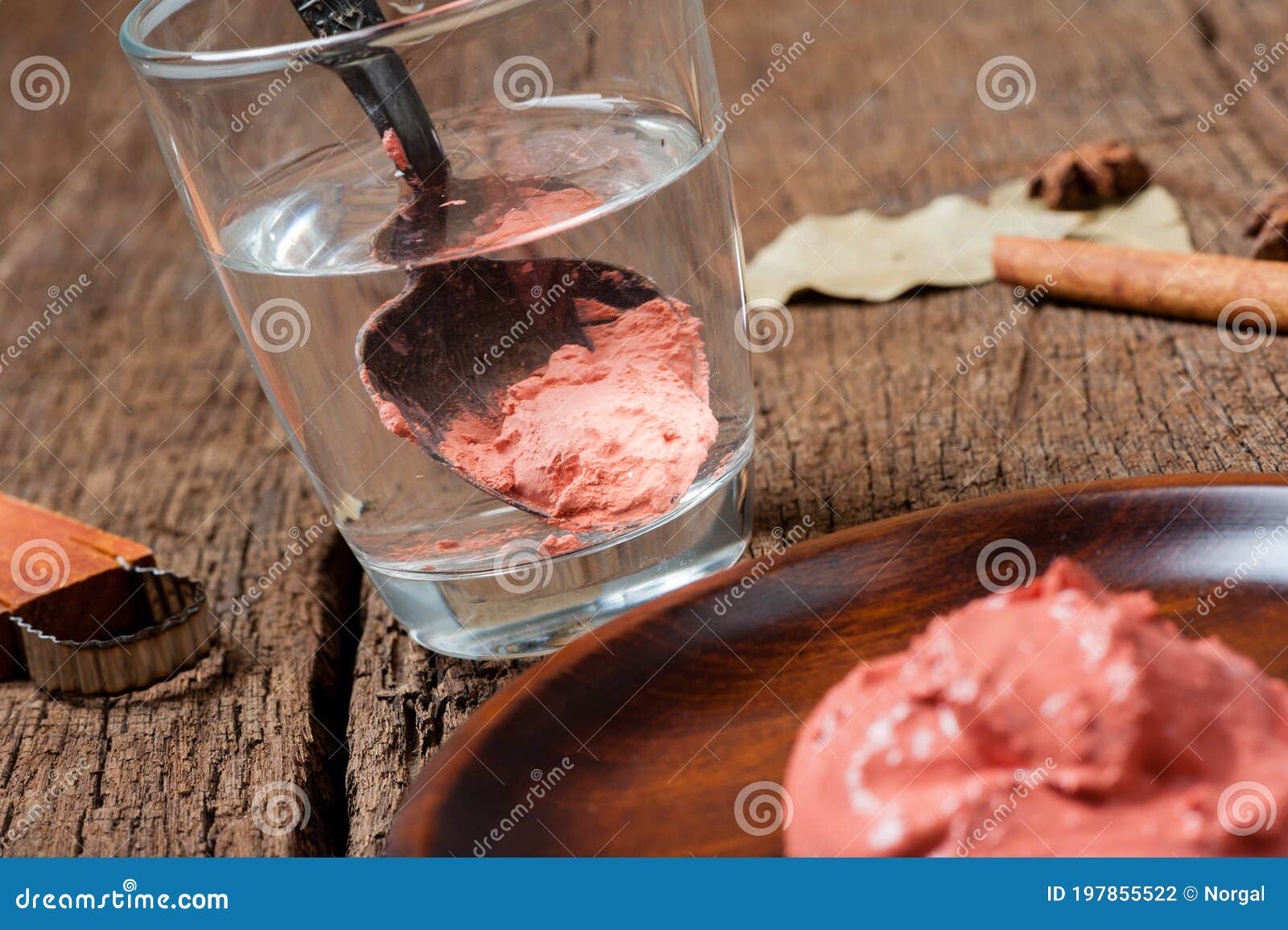 Limestone Solution in Cooking Stock Photo - Image of traditional ...