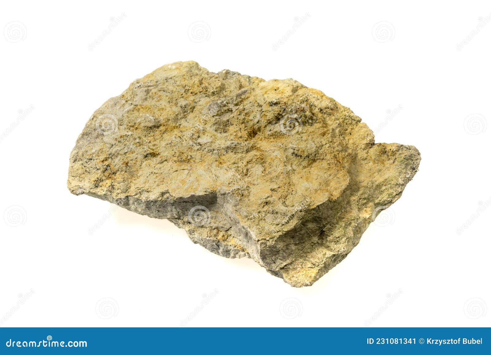 Limestone Stone on a White Isolated Background Stock Image - Image of ...