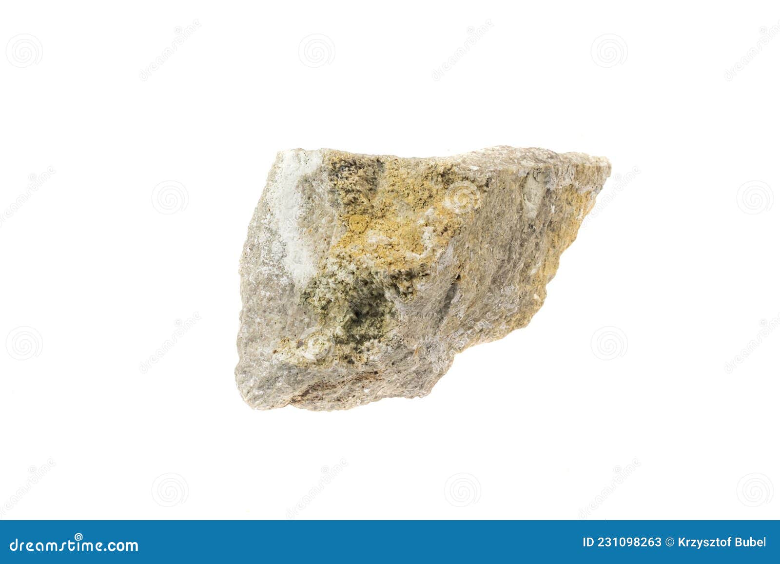 Limestone Stone on a White Isolated Background Stock Image - Image of ...