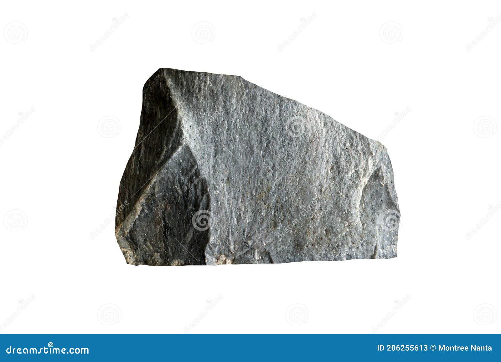 Limestone and Chert Rock Isolated on a White Background. Stock Image ...