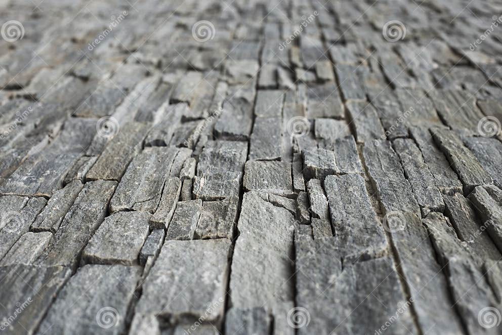Limestone Wall in Small Rectangular Blocks, Selective Focus, for ...