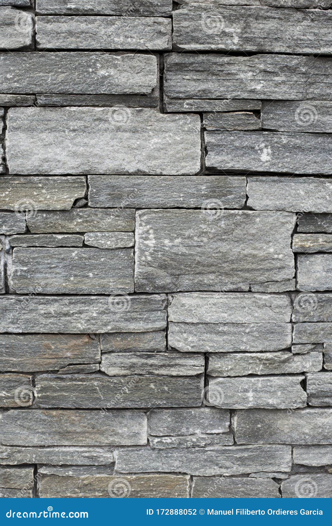 Limestone Wall in Small Rectangular Blocks, Vertical Plane Stock Photo ...