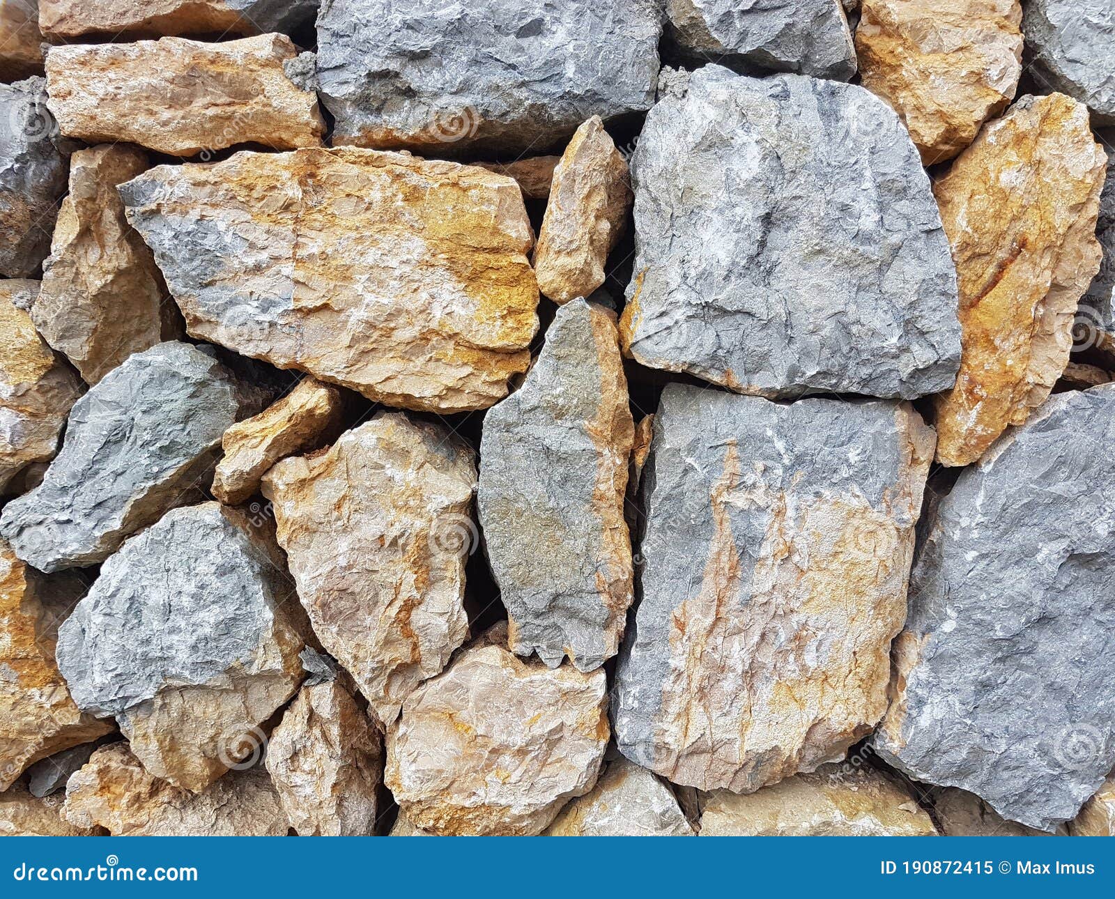 Limestone Wall Texture Background Stock Image - Image of yellow, gray ...