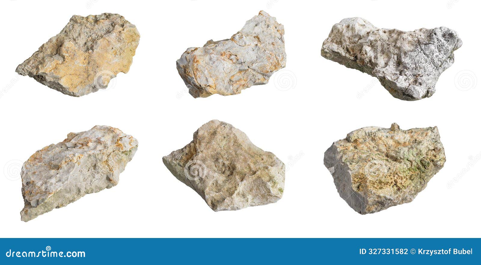 Limestone on White Isolated Background Stock Illustration ...