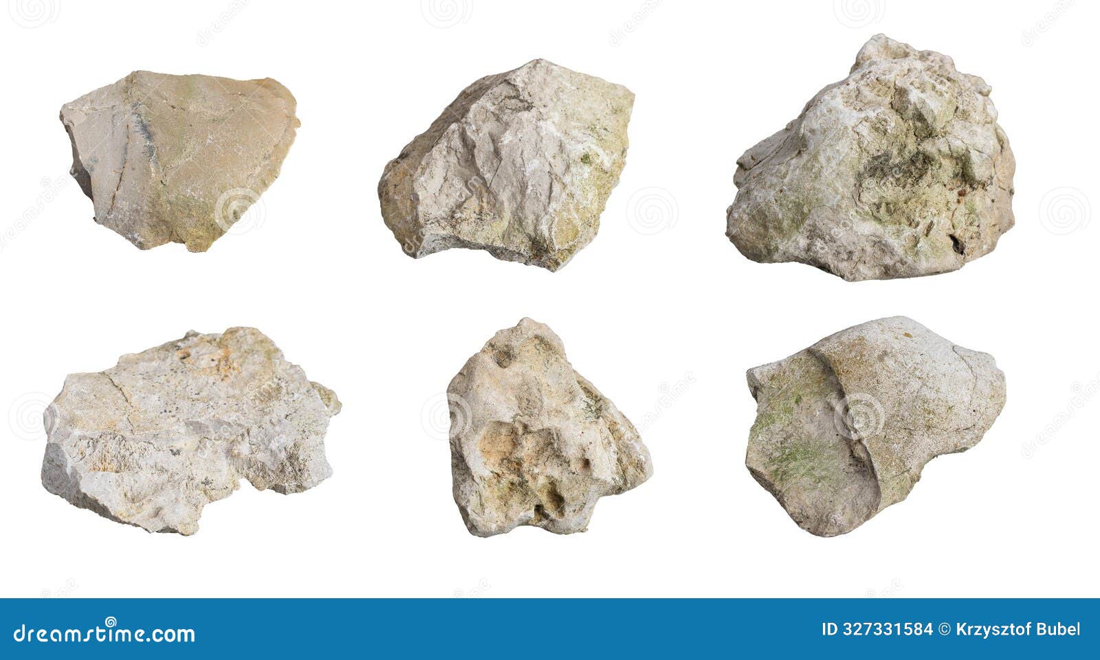 Limestone on White Isolated Background Stock Illustration ...