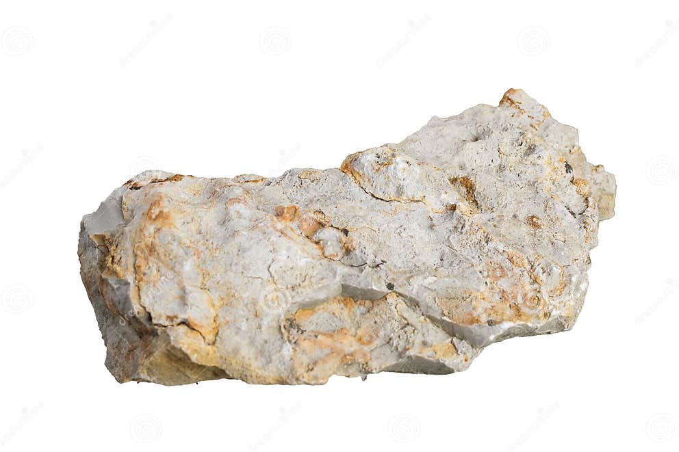 Limestone on White Isolated Background Stock Illustration ...