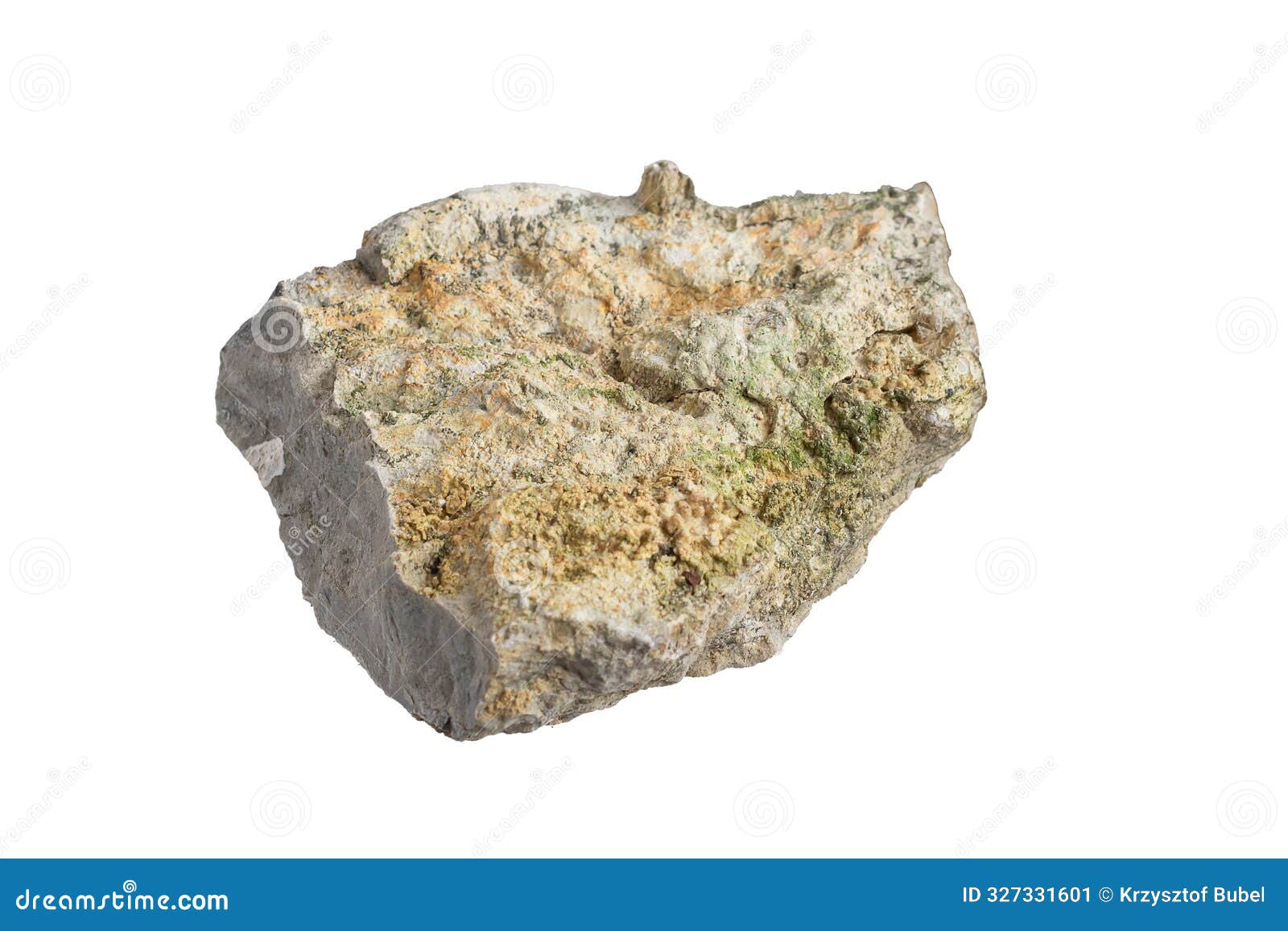 Limestone on White Isolated Background Stock Illustration ...