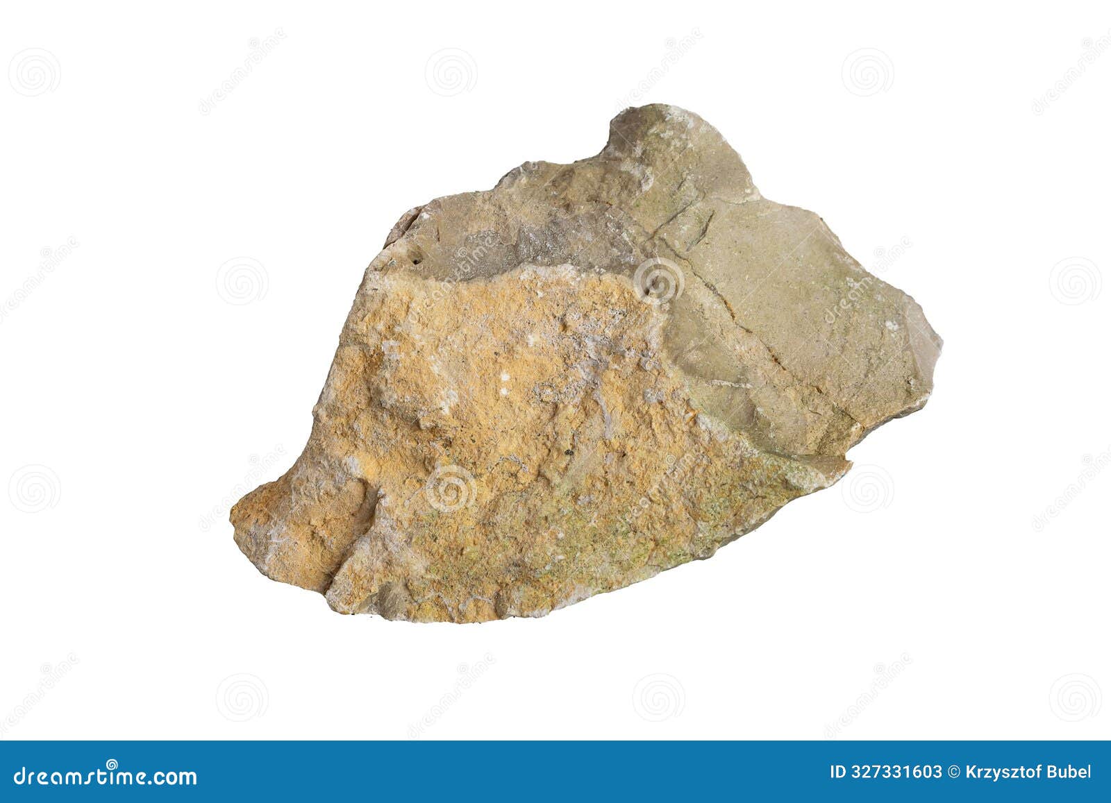 Limestone on White Isolated Background Stock Illustration ...