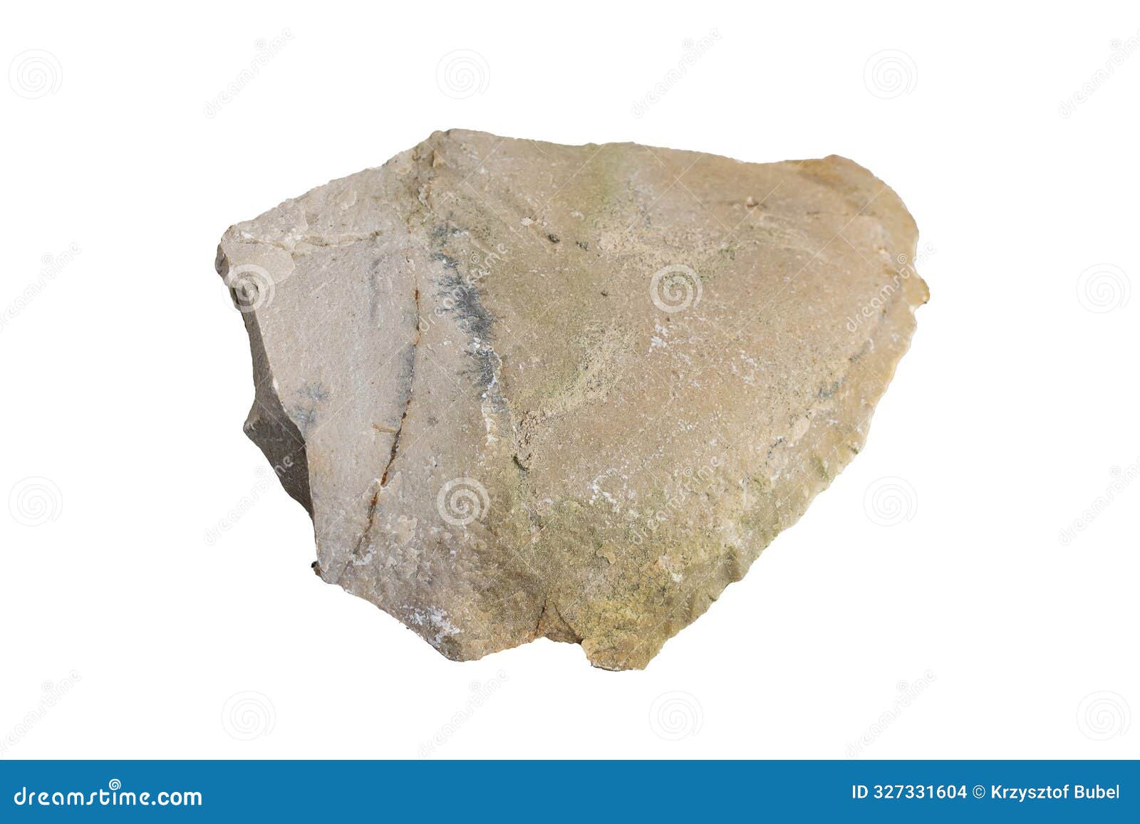 Limestone on White Isolated Background Stock Illustration ...