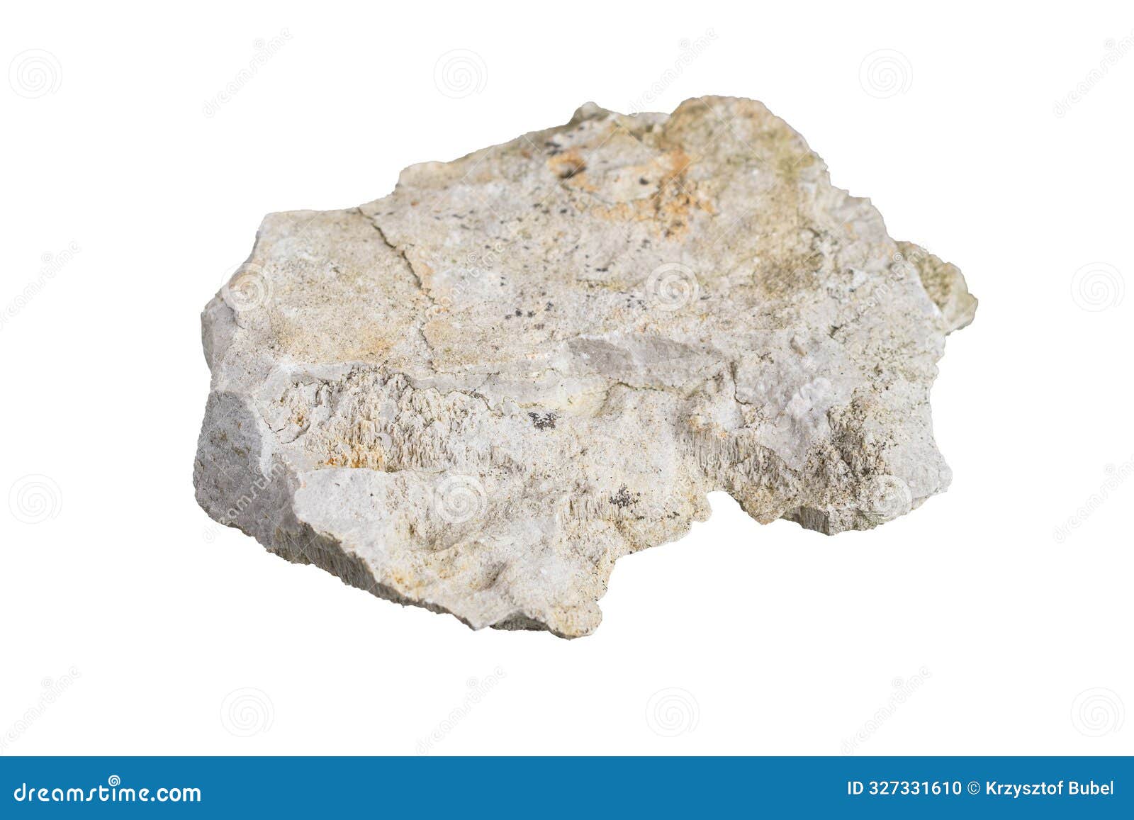 Limestone on White Isolated Background Stock Illustration ...