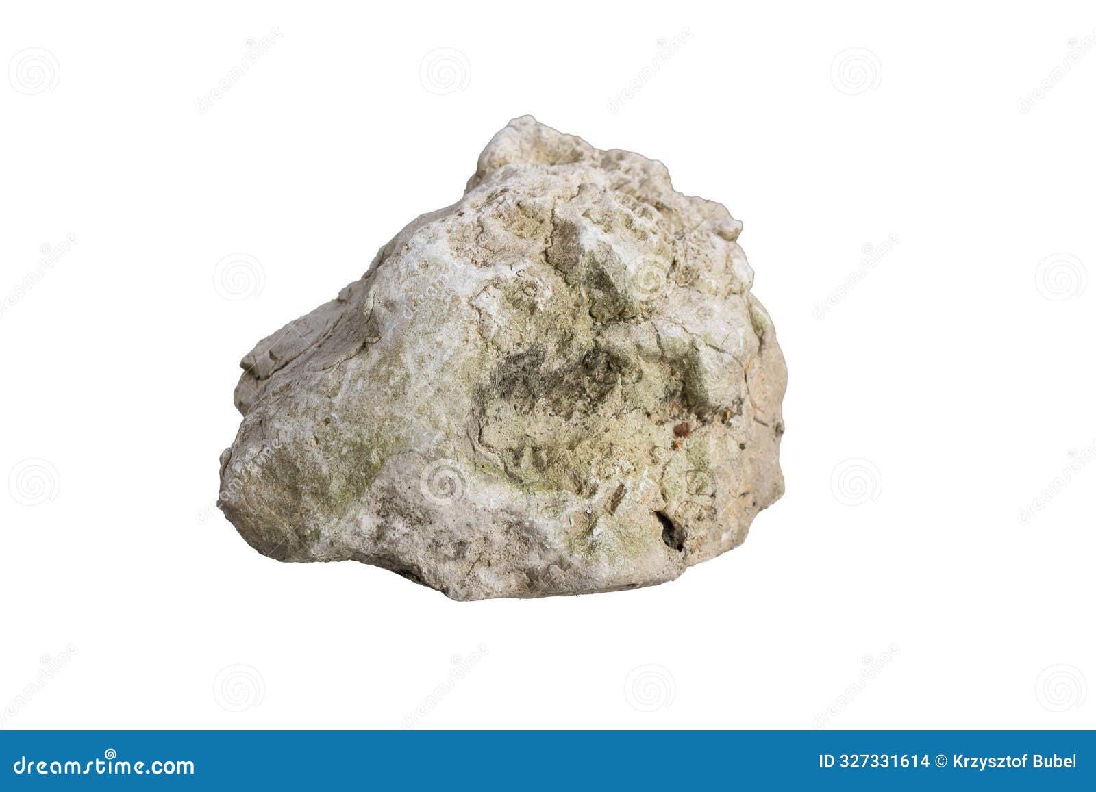 Limestone on White Isolated Background Stock Illustration ...