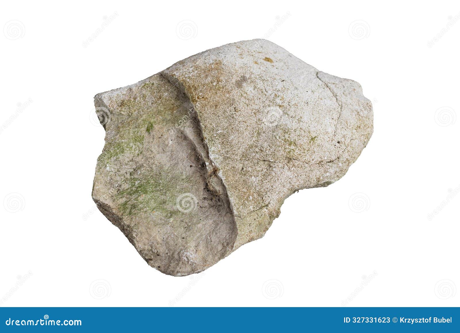 Limestone on White Isolated Background Stock Illustration ...